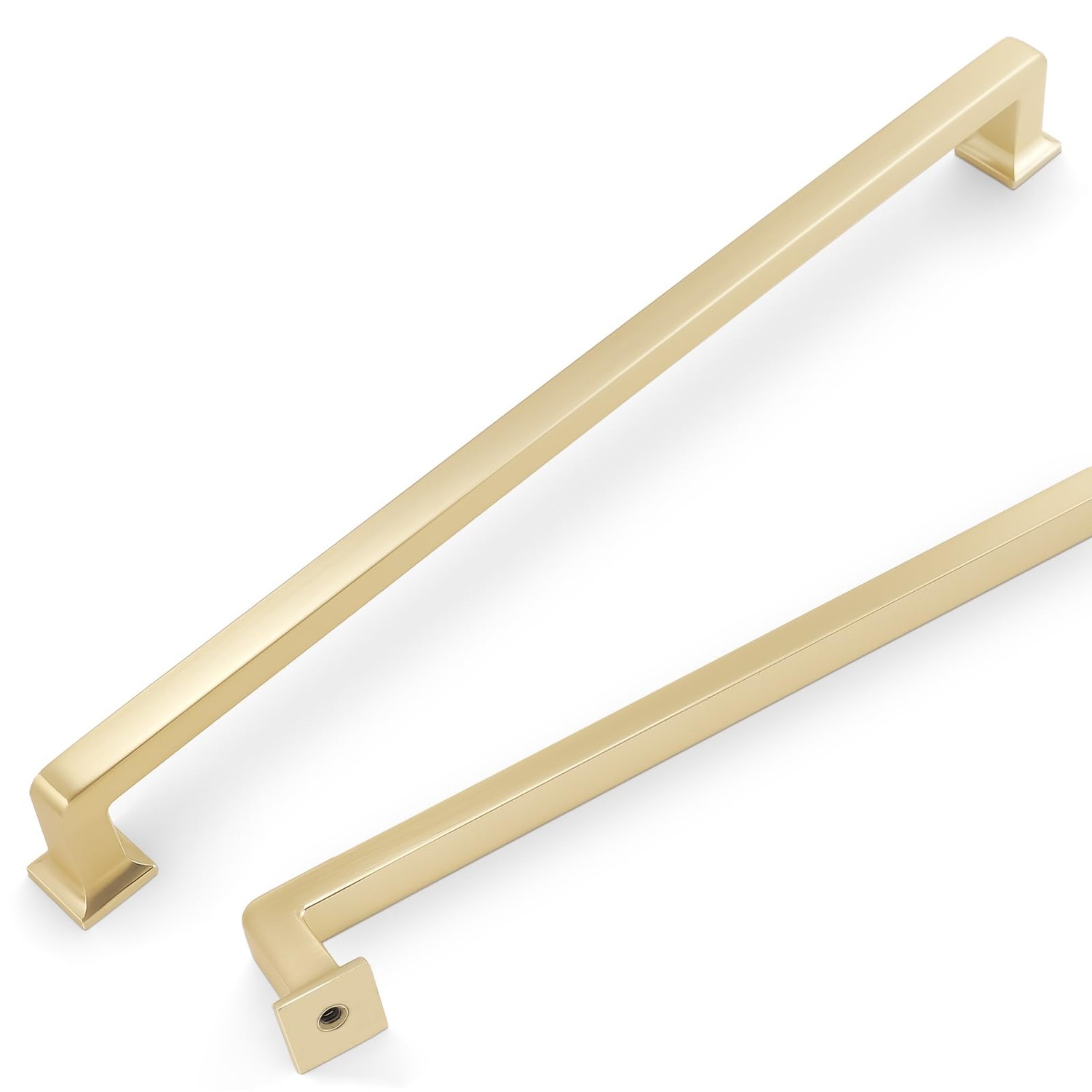 COTYKILEY 6 Pack 10 Inch(256mm) Brushed Brass Cabinet Handles Gold ...