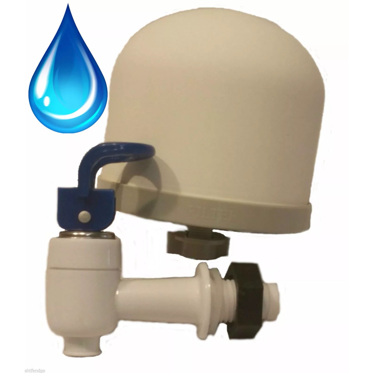 SHTFandGO Build Water Filter Gravity Water Filter Kit Silver Ceramic ...