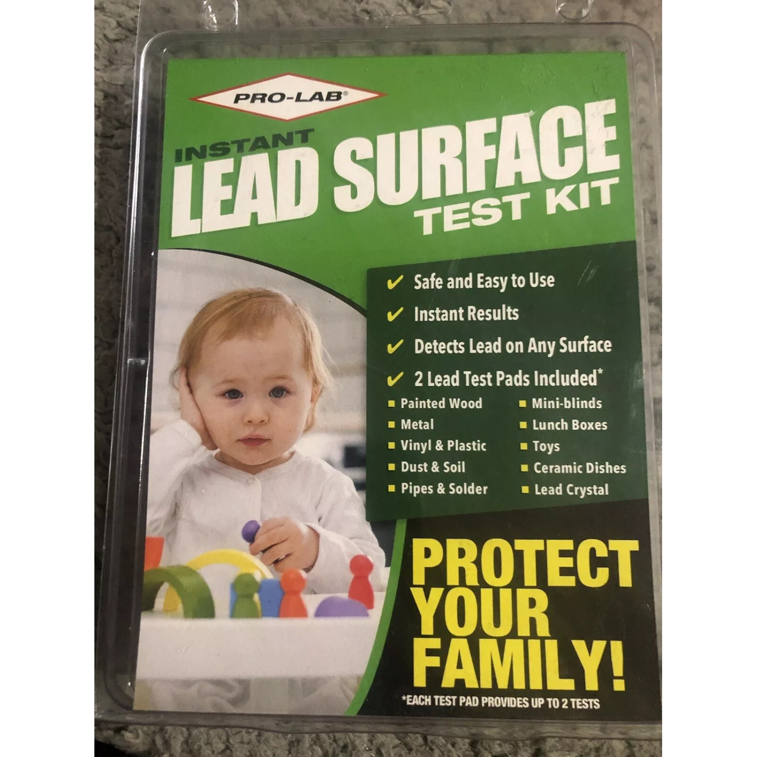 PRO-LAB LS104 Lead Surface Do It Yourself Test Kit - Safe & Easy ...