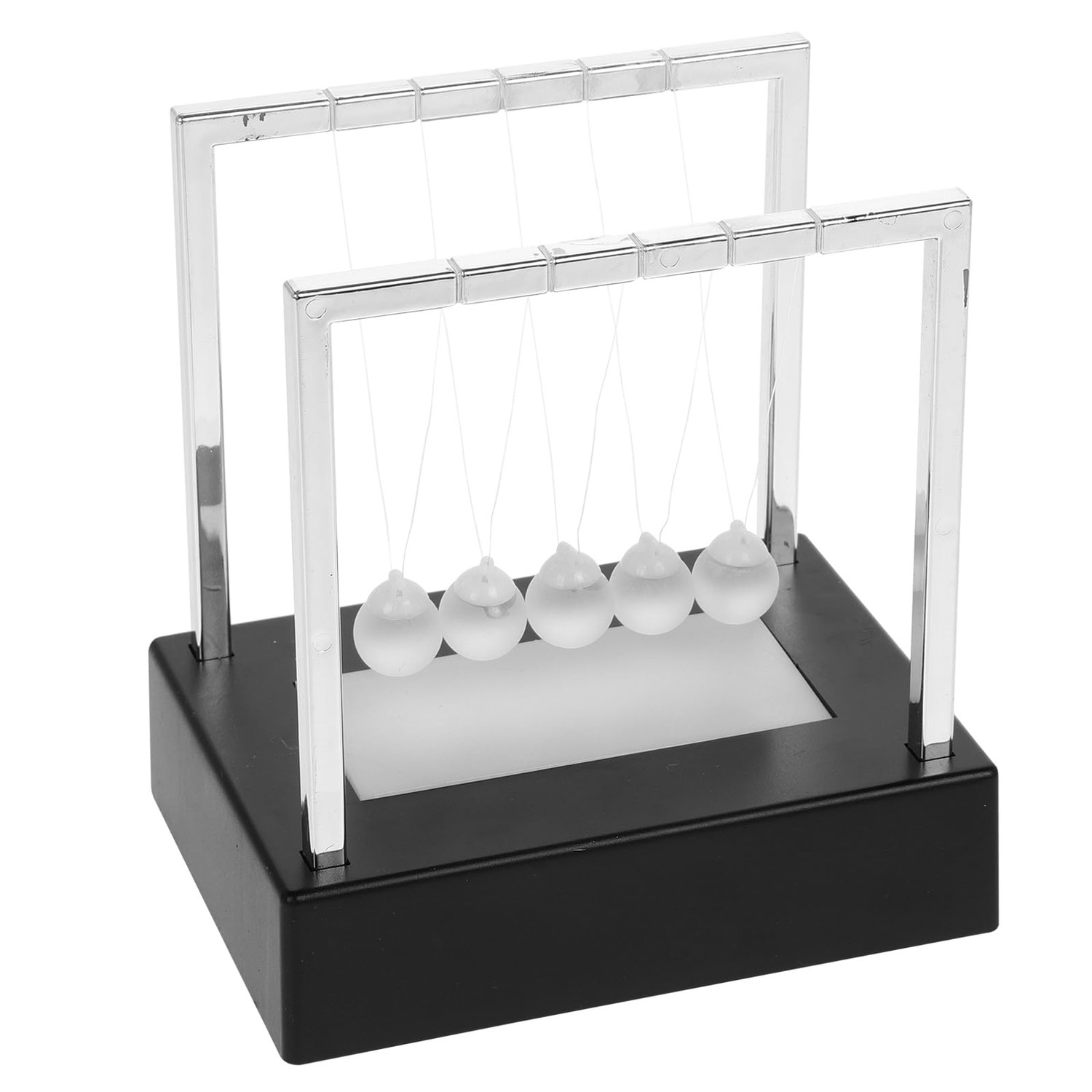 Newtons Cradle Balance Balls 5 Large Beads Fun Science Physics Balance ...