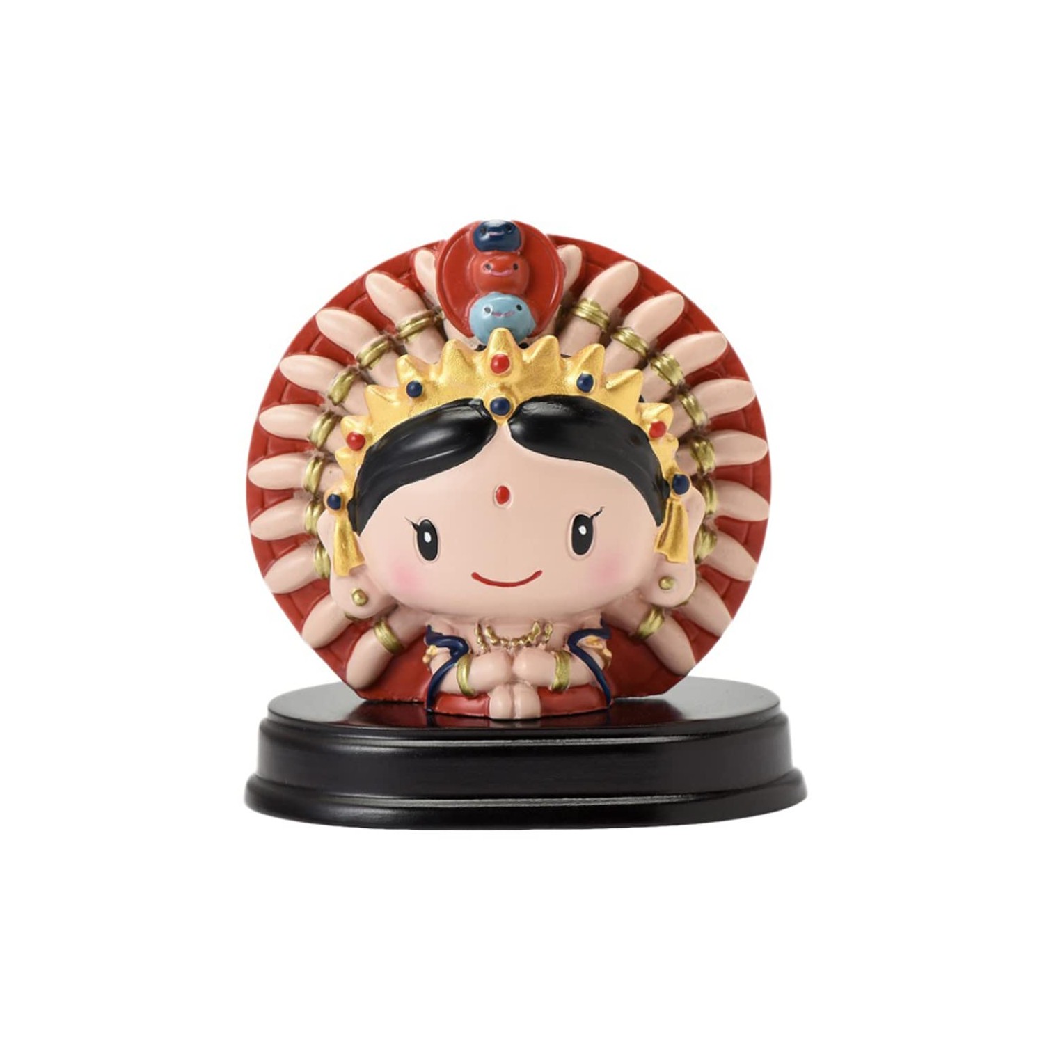 Mini Cute Thousand Armed Kwan-yin Buddha Statues Zodiac Protection ...