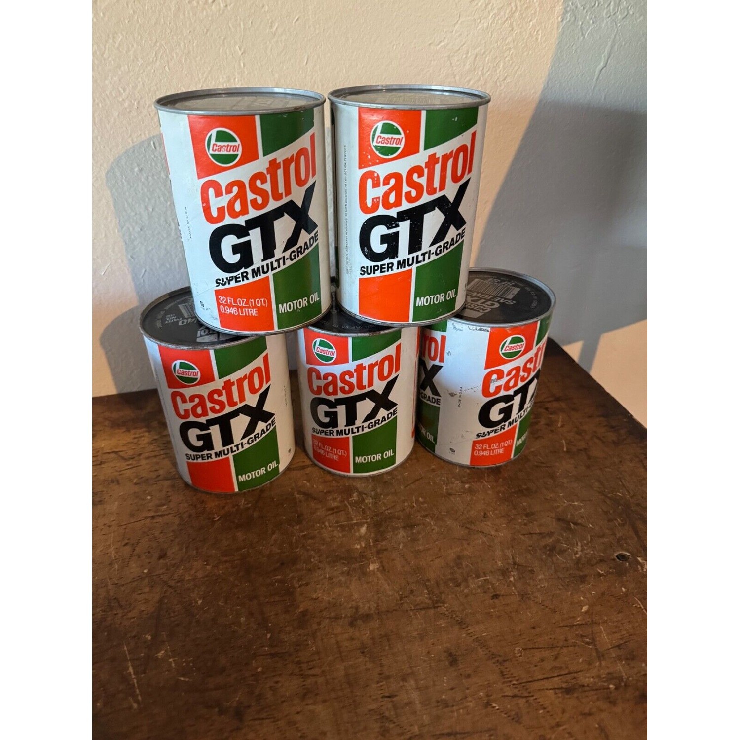 Castrol Vtg CASTROL GTX SUPER MULTI-GRADE 10W/40 MOTOR OIL 1 QUART FULL ...