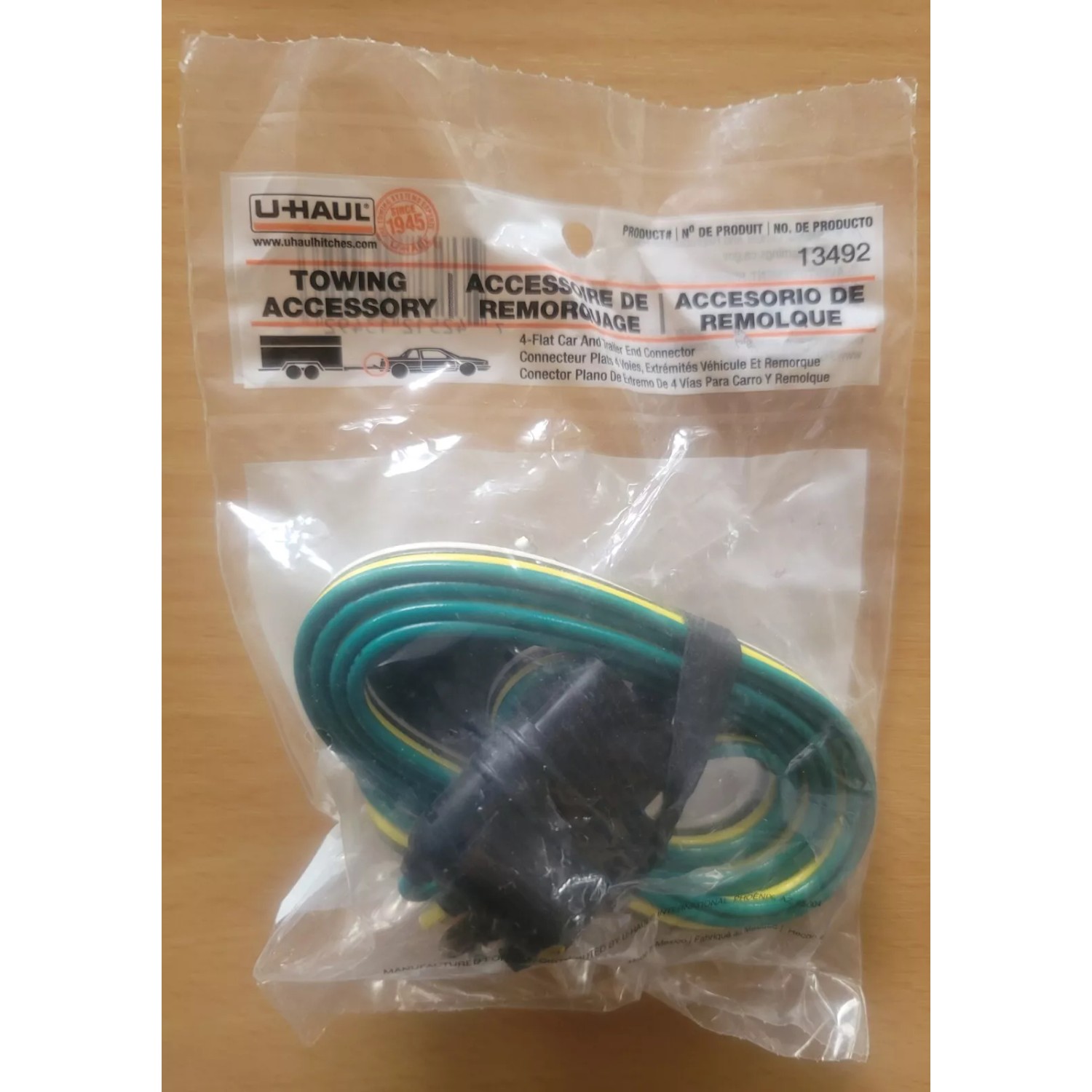 U HAUL NEW U HAUL 13492 4-WAY CAR & TRAILER FLAT END WIRING CONNECTOR ...