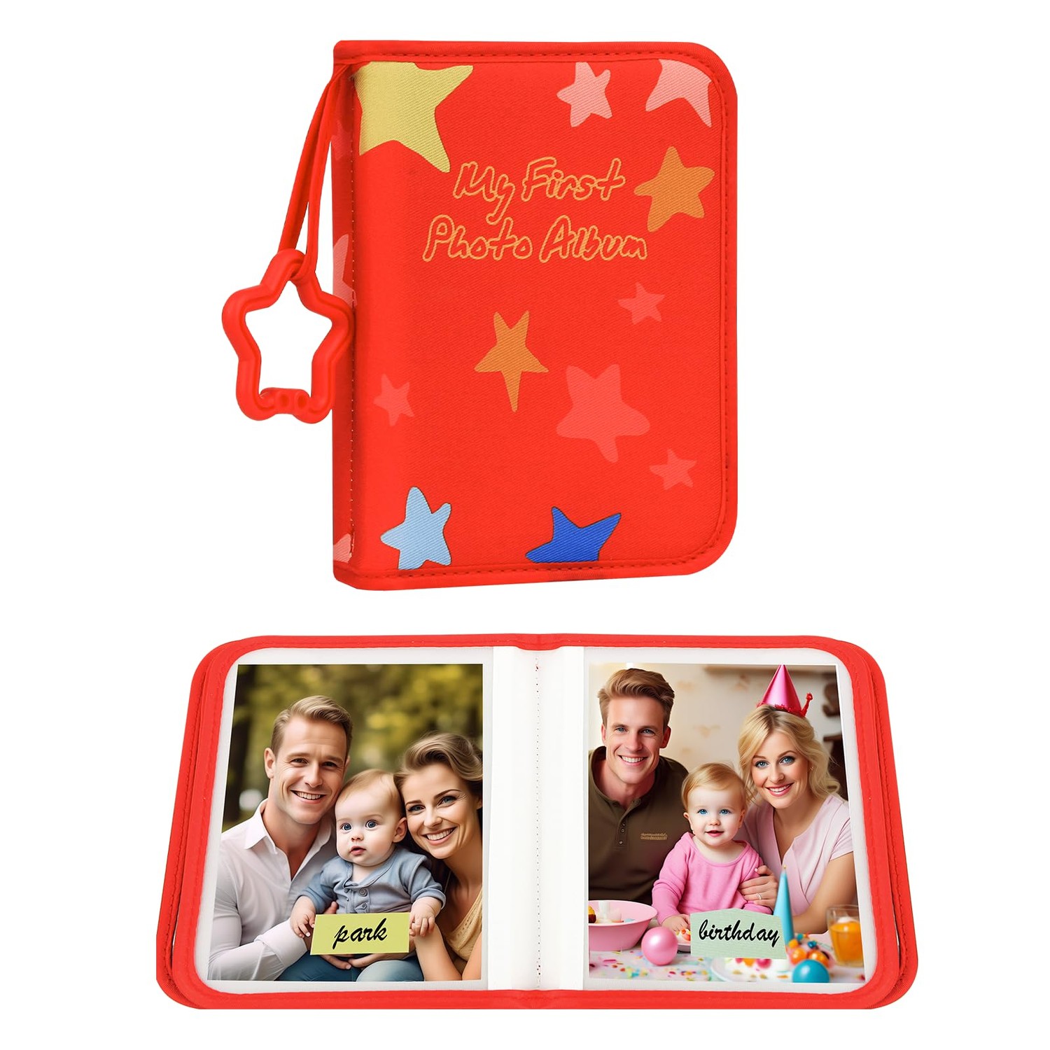 Baby's My First Photo Album for Baby Holds 21 4x6 Photos, Baby Photo ...