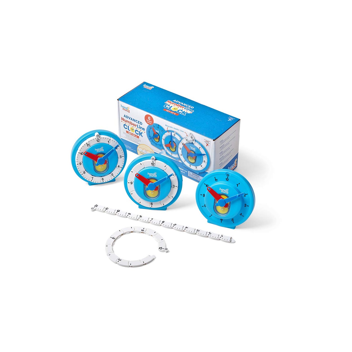 hand2mind Advanced NumberLine Clock™ for Kids Learning to Tell Time ...