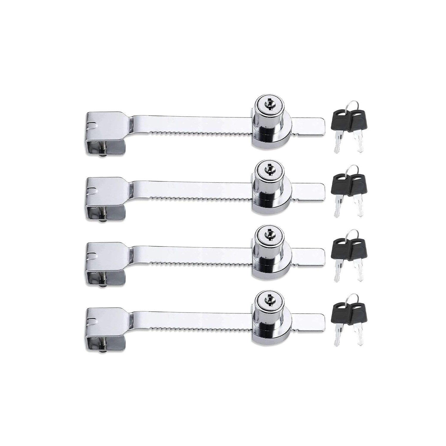 mizikuu Terrarium Lock with Key, Pack of 4 Display Cabinet Lock Glass ...
