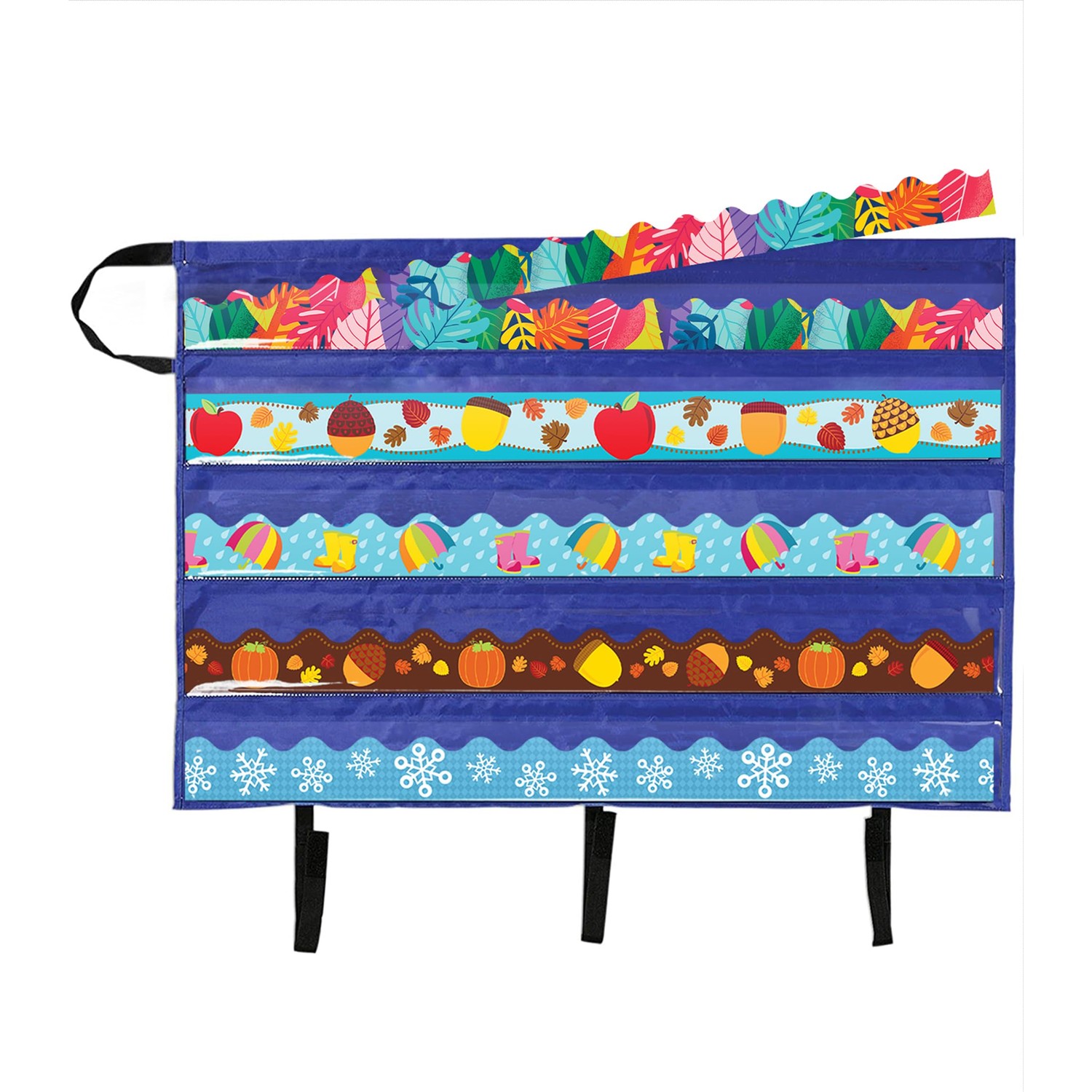 Carson Dellosa Teacher Bulletin Board Border Storage, Foldable Border ...