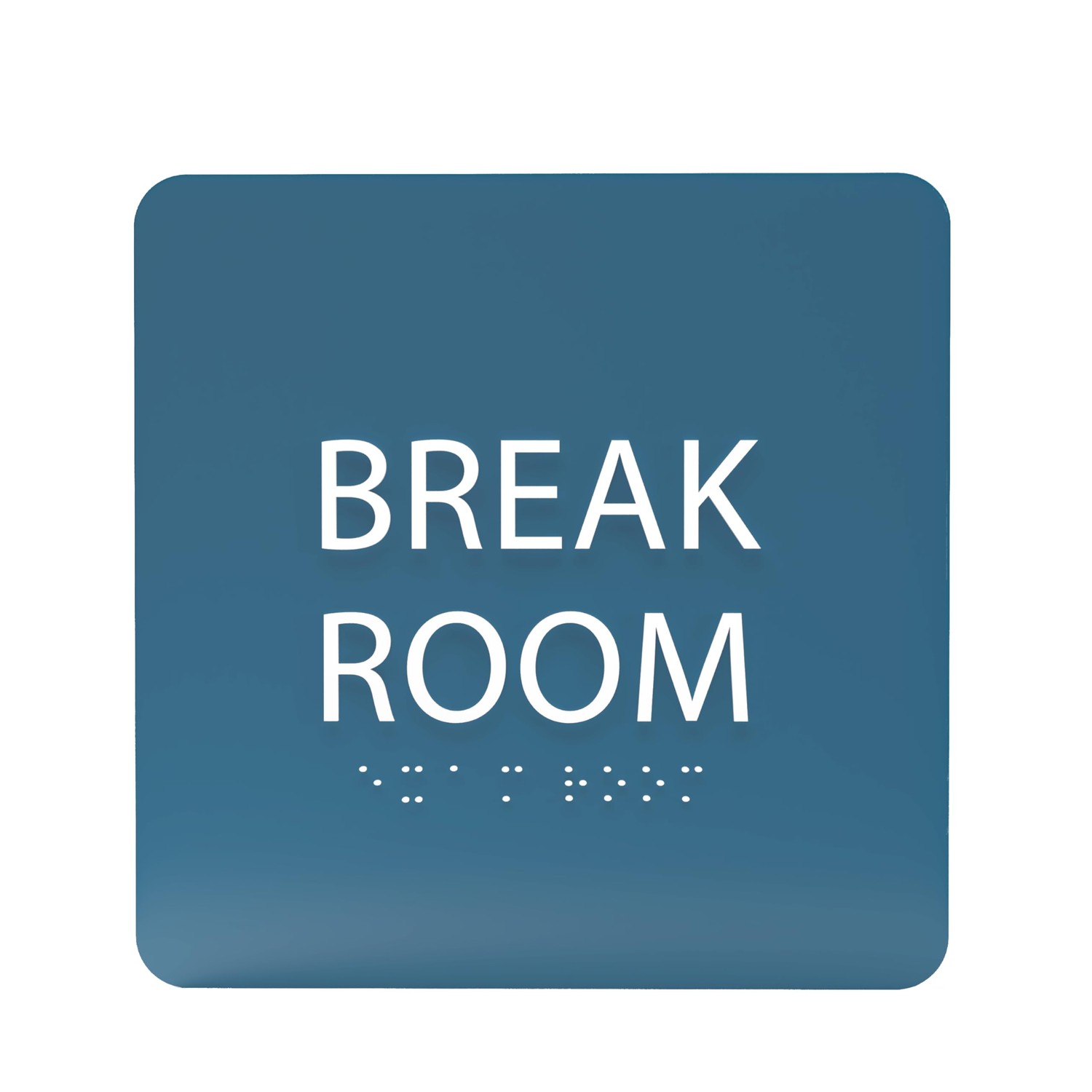 ADA CENTRAL SIGNS - 6" X6" Break Room Sign - ADA Compliant Tactile ...
