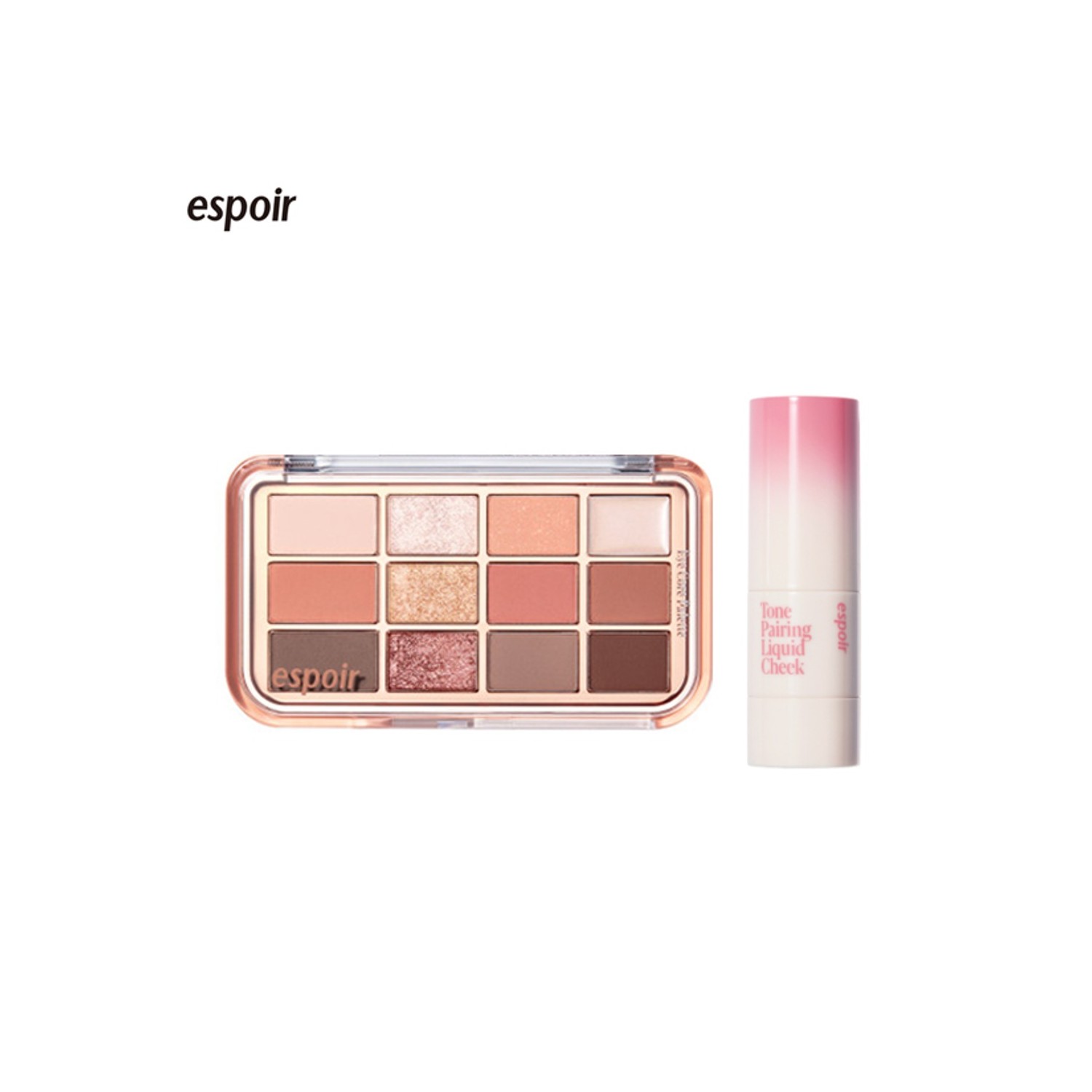 ESPOIR Eye Core Palette + Liquid Cheek Set 2items, Blush#$%Shadow ...
