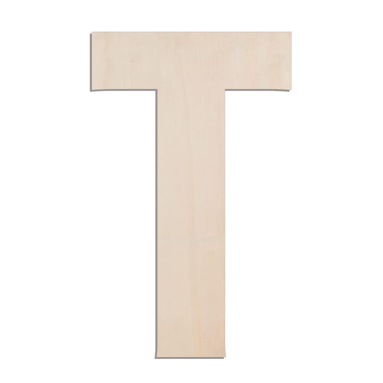 MGTECH 17 Inch Large Wooden Letter T, 1/4 in Thick Big Wood Letter for ...