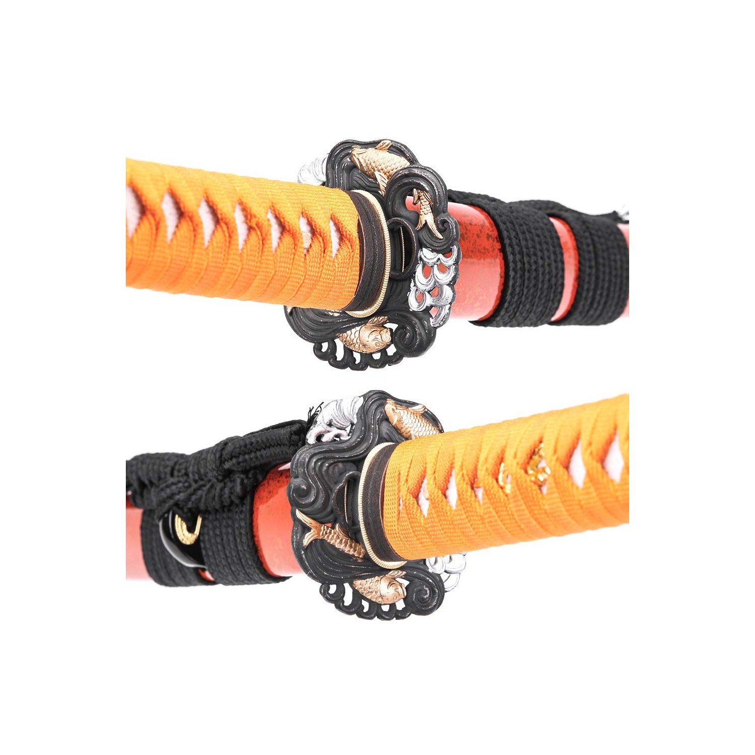 siwode Katana Sword, sea Fish Handmade Full Tang Sharp, Alloy Tsuba ...