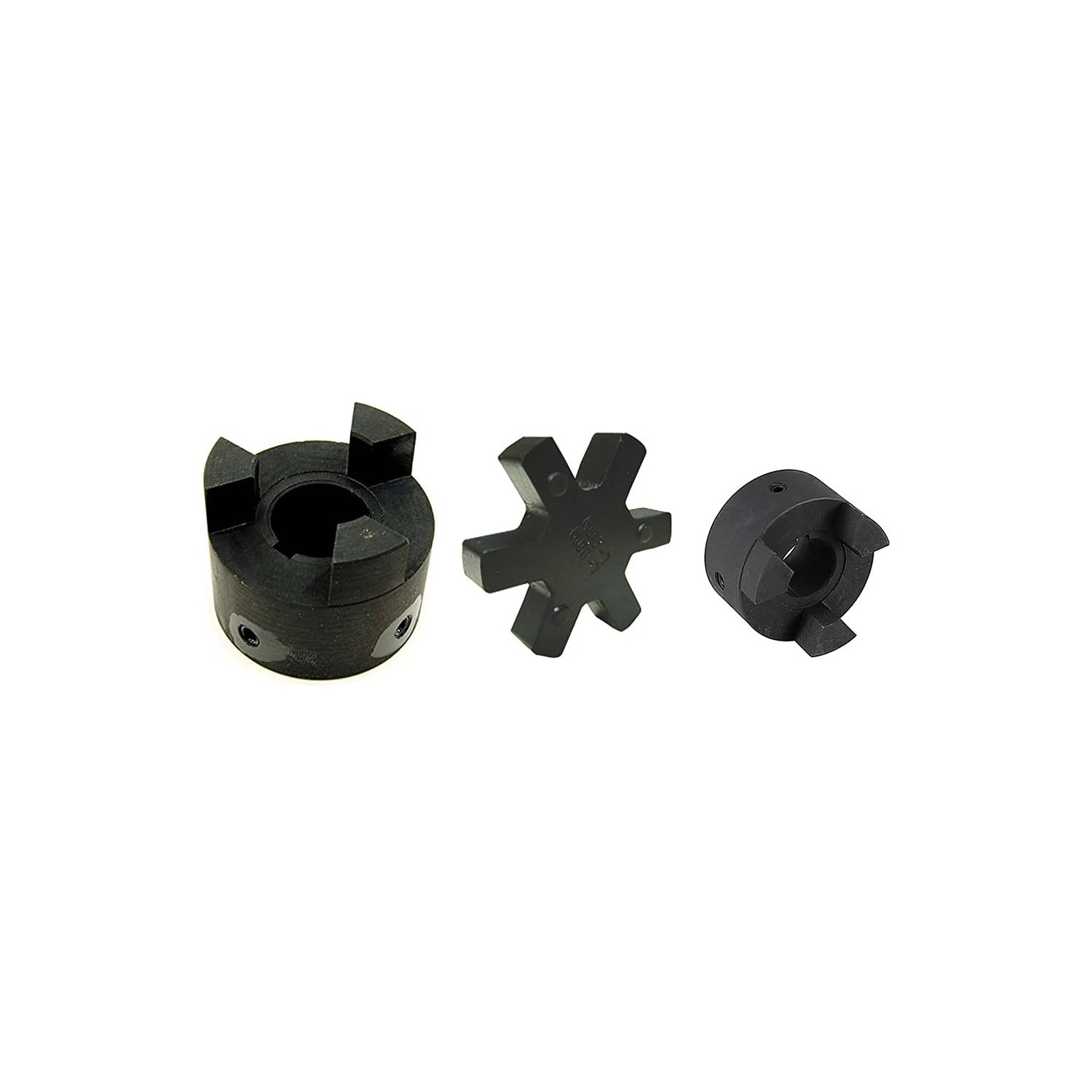 Stevens Lake Parts 1" Bore & 1/4" Keyway L Jaw Coupler Set with Rubber ...