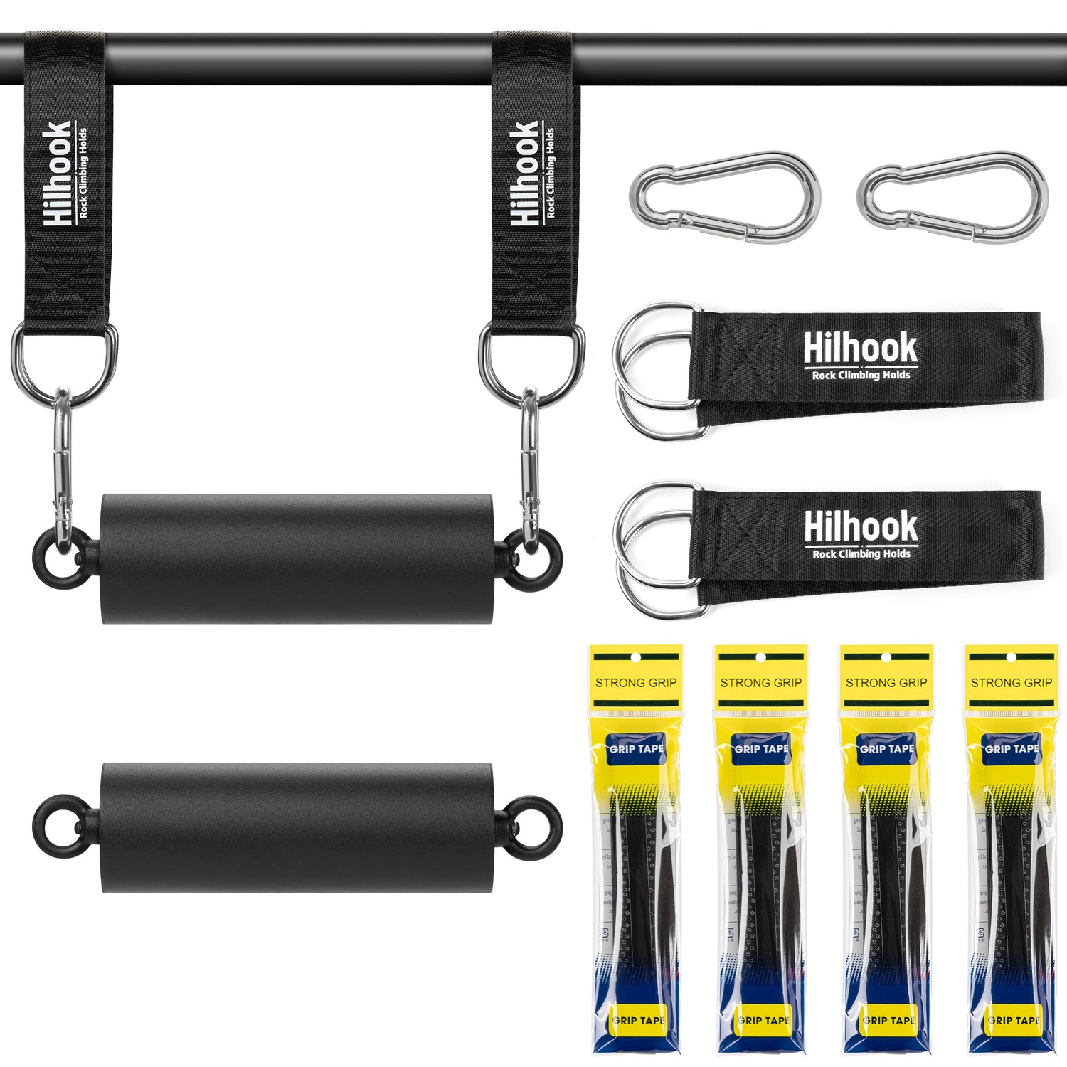 Hilhook Pull Up Climbing Hold Grips, Non-Slip Rock Climbing Holds ...