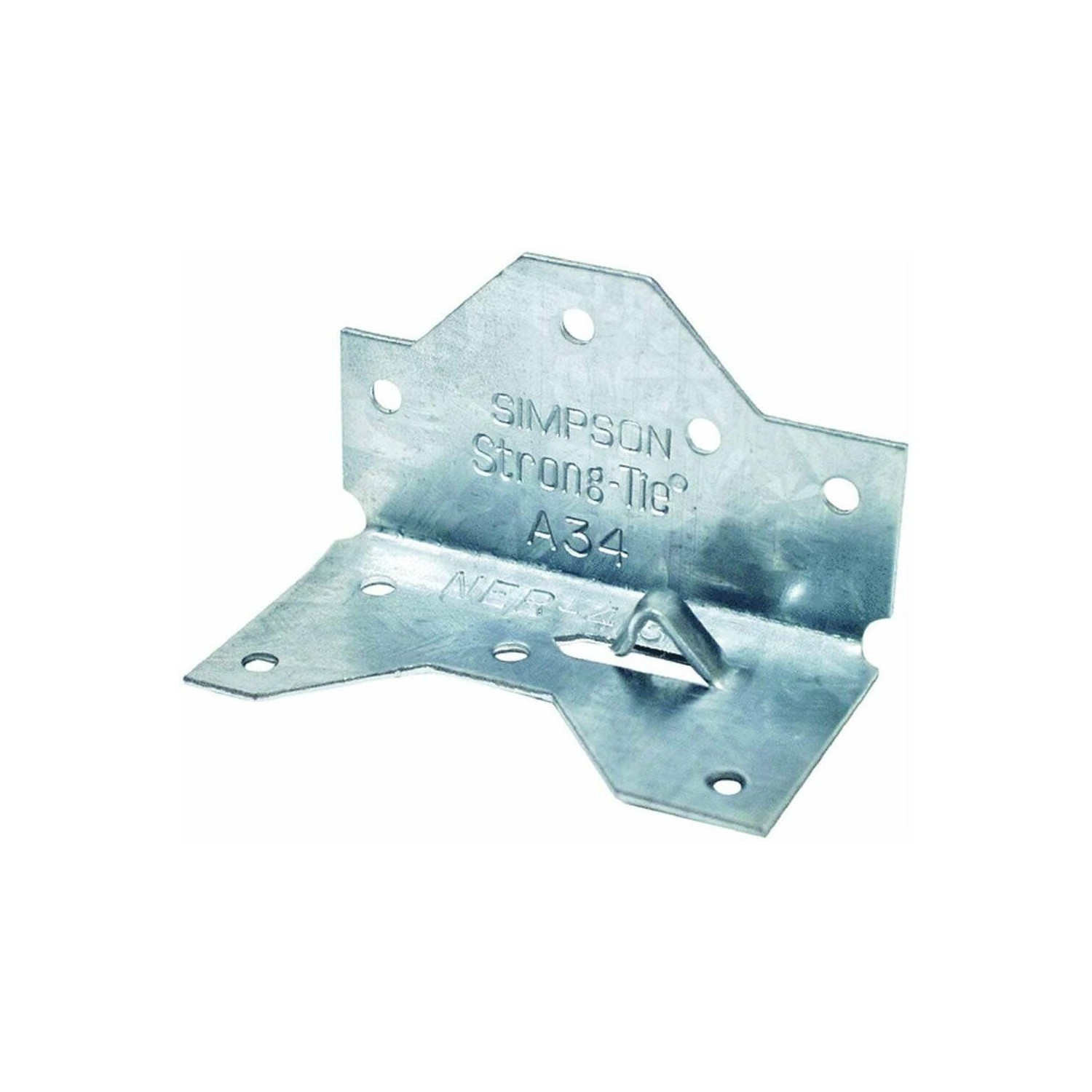 Simpson Strong Tie A34-100 18-Gauge Framing Angle (100-Per Box ...