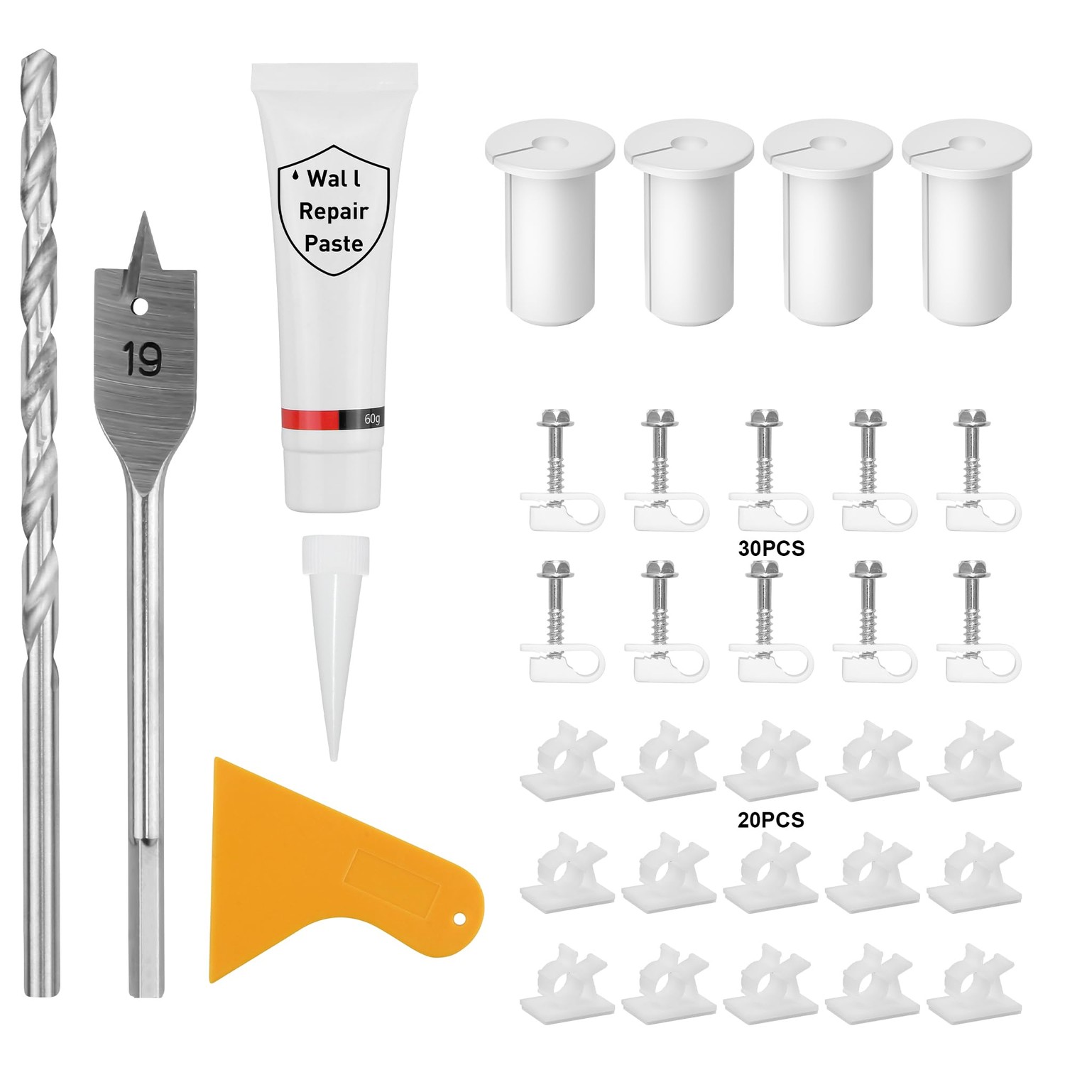 Starlink Cable Routing Kit for 3/4inch Wall Hole 4 PCS White Cable ...