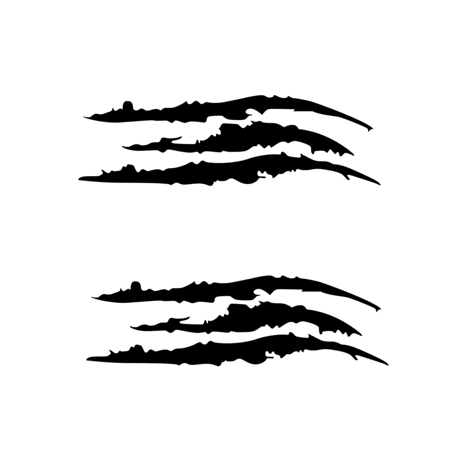 JOCXZI Monster Claw Sticker, Black Eyebrow Headlight Sticker Car ...