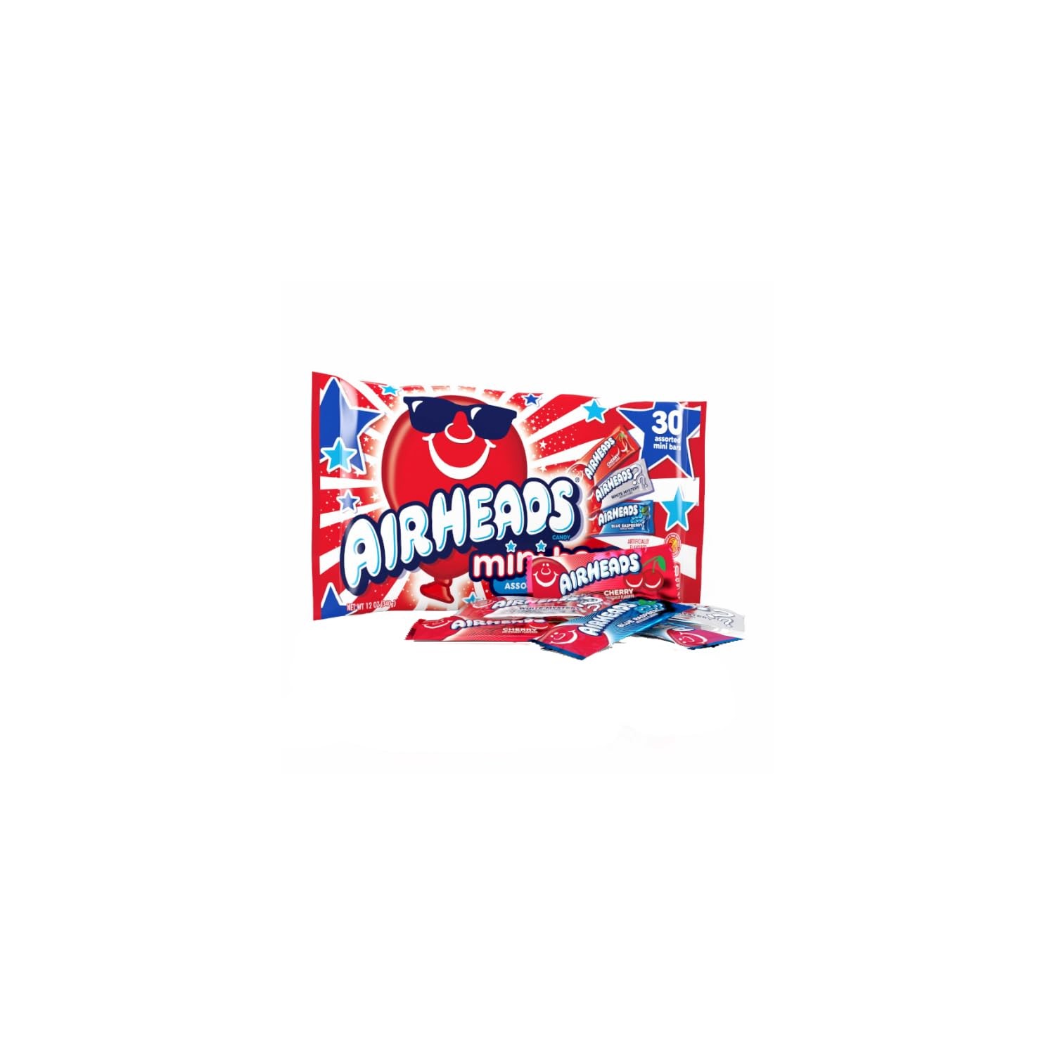 Airheads Mini Bars, Assorted Flavours - Cherry, Mystery, Blue Raspberry ...