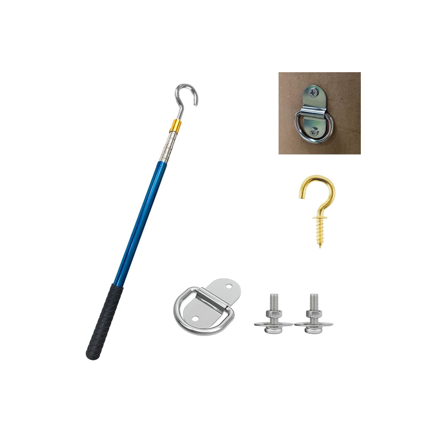 Attic Ladder Pull Down System, Ladder Attic Stairs Door Pull Down Hook ...
