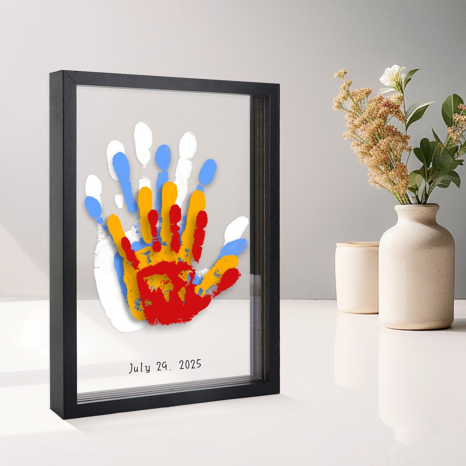 Glackssy Family Handprint Kit - DIY Baby Handprint and Footprint ...