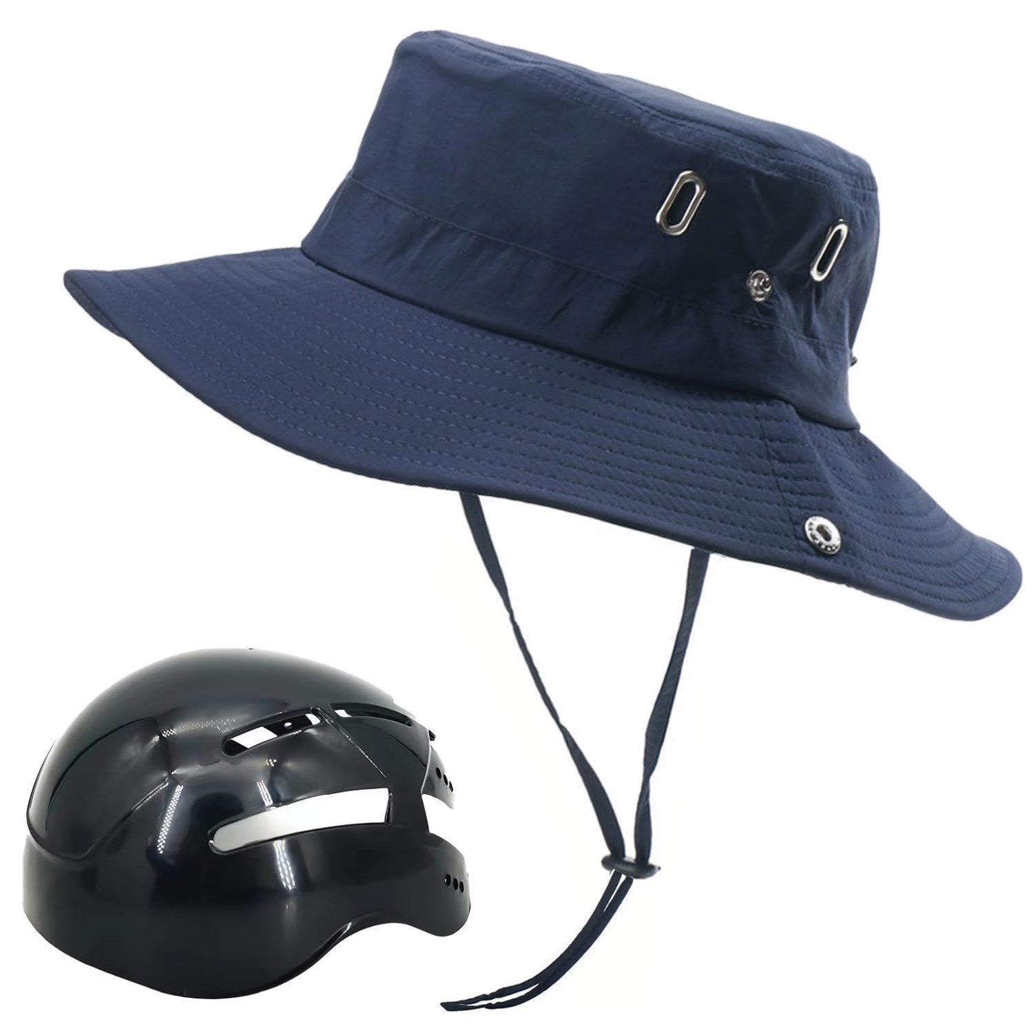 AUFDOPF Bicycle Helmet, Built-In Hat, Bicycle Helmet, CE Certified, Cycling, Hat-shaped Helmet ...