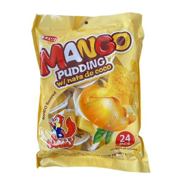 Mango Pudding with Nata de Coco Philippine Mango Flavored 1 pack (24 ...