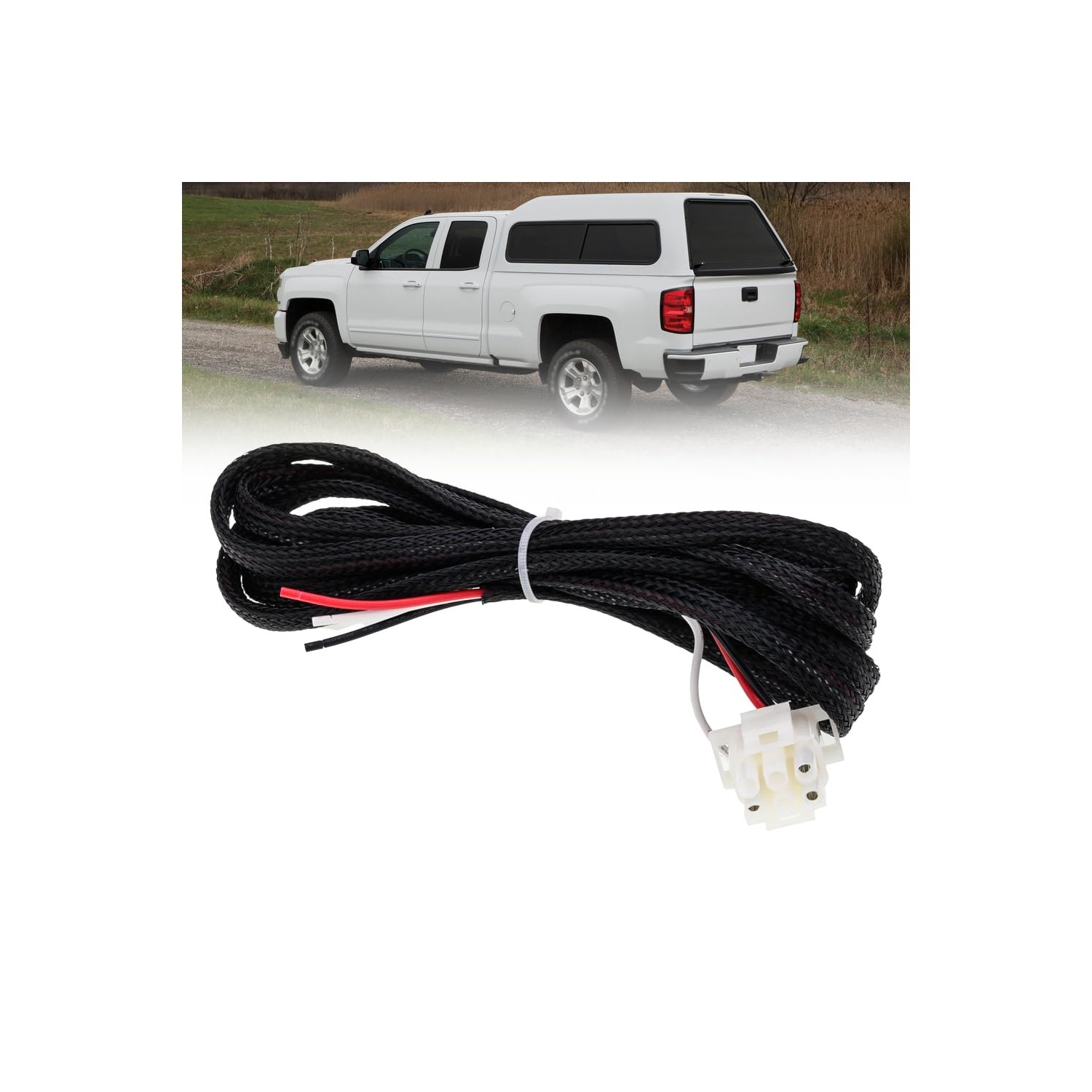 3 pin Leer Truck Cap Wiring Harness with Fuse Box Tag for Leer Camper ...