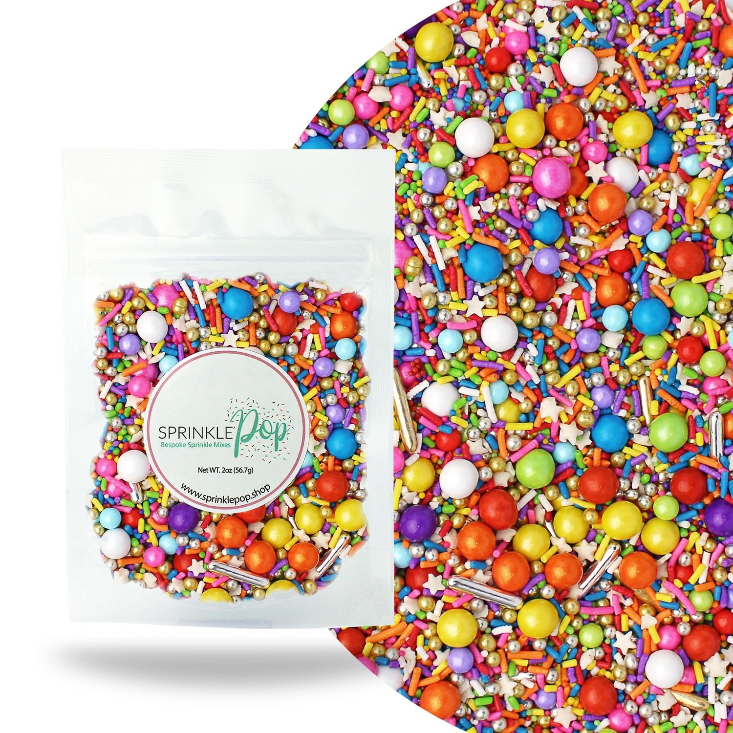 Rainbow Road Sprinkle Mix| Made In USA By Sprinkle Pop| Blend Of White ...