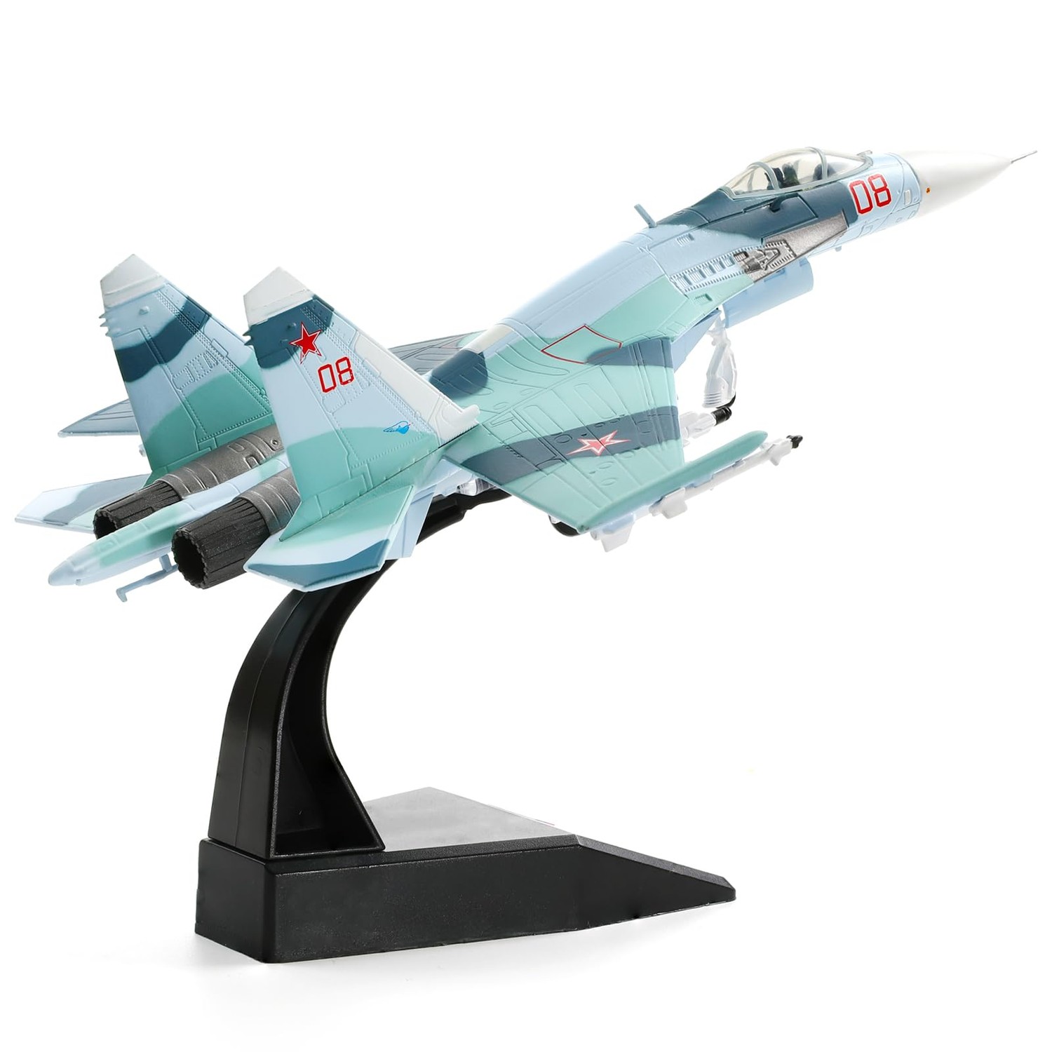 NUOTIE 1:100 Scale Model Aircraft Kit Highly Realistic Su-27 Flanker ...