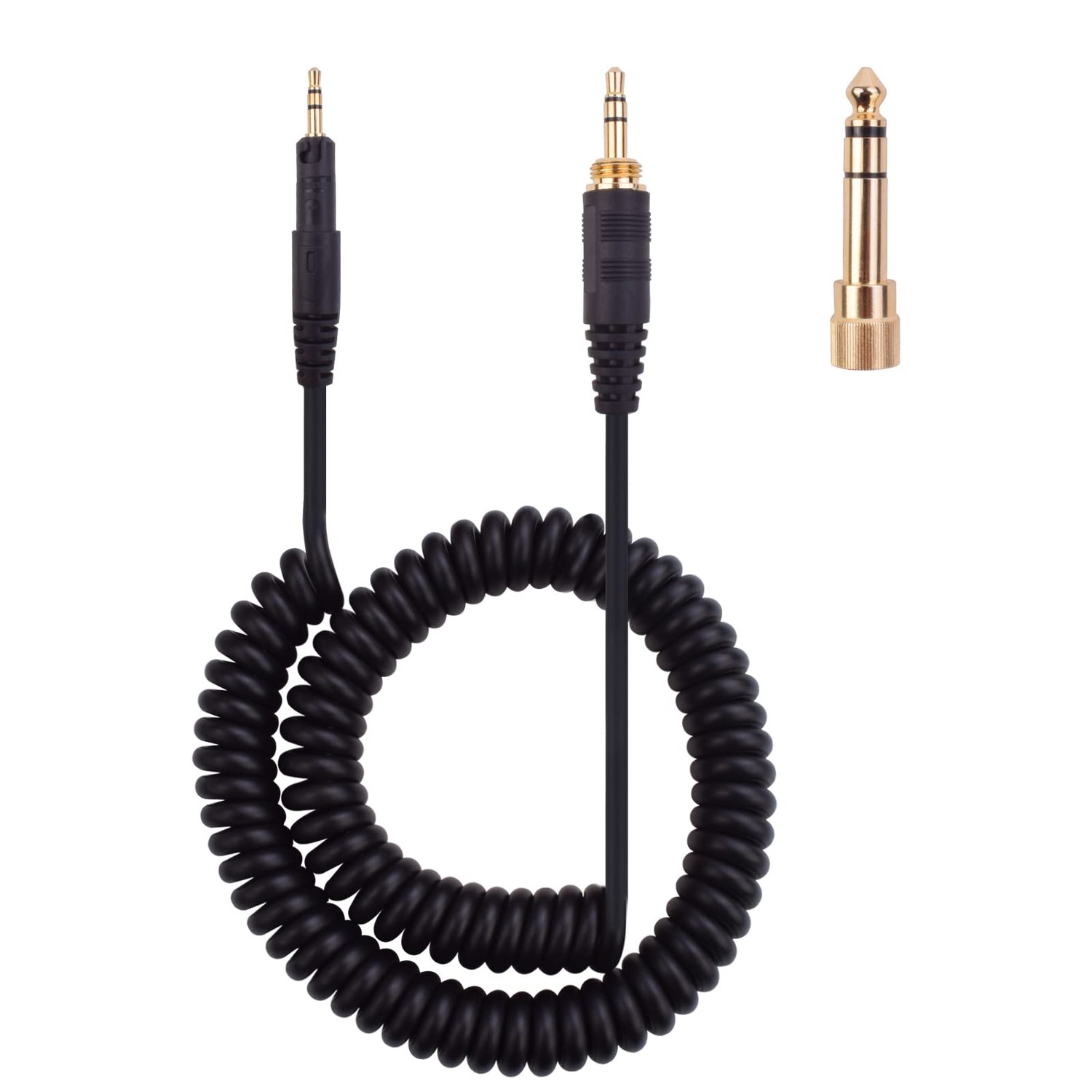 Asobilor ATH-M50x Replacement Cable, Coiled Aux Cord Compatible with ...