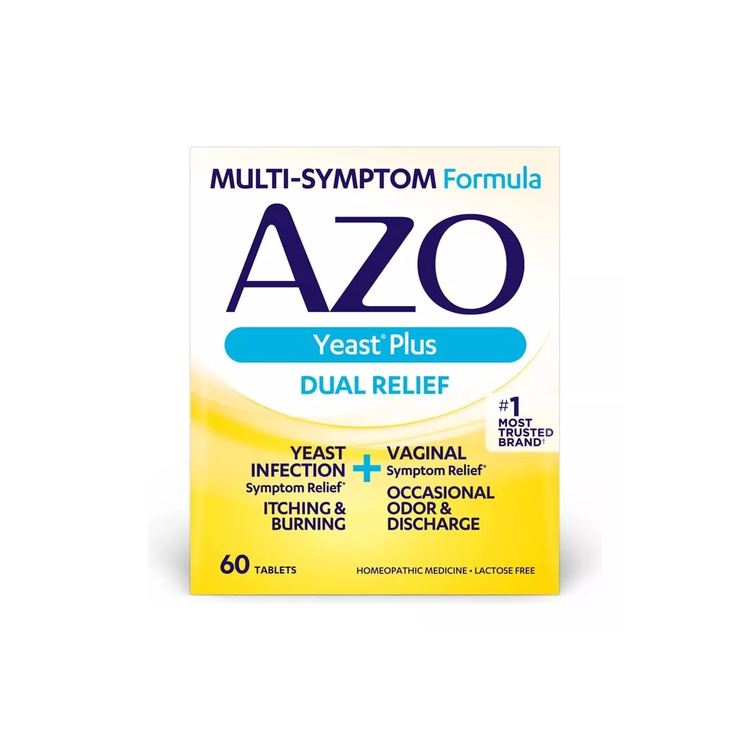 Azo Dual Yeast Plus Infección Vaginal 60 Tabletas Sabor Sin Sabor ...