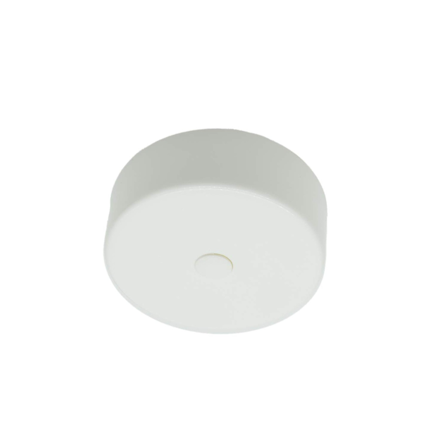 Junction box, white plastic with accessories, diameter: 74 x 25 mm ...