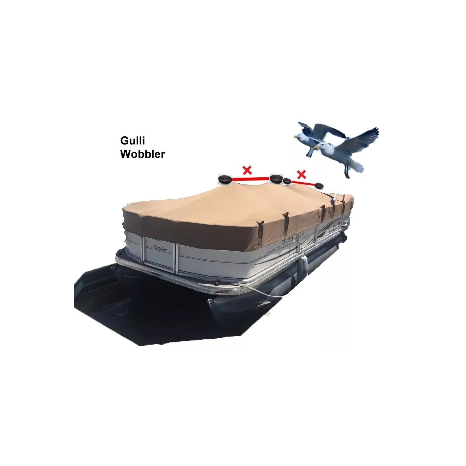 Gulli Wobbler seagull deterrent for pontoon canopy protection from ...