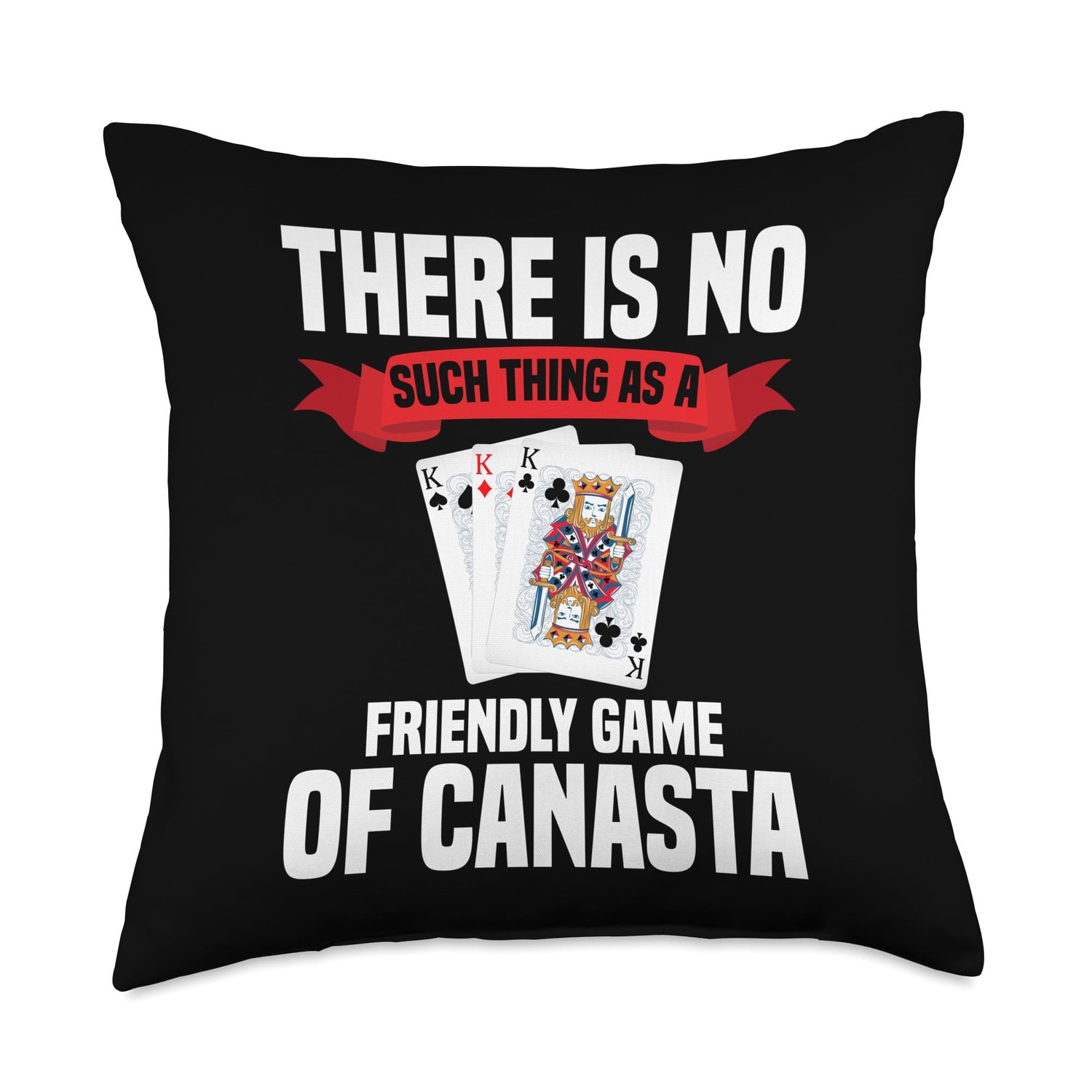 Canasta Playing Cards Score Sheets Team Cards Game Canasta Throw Pillow ...