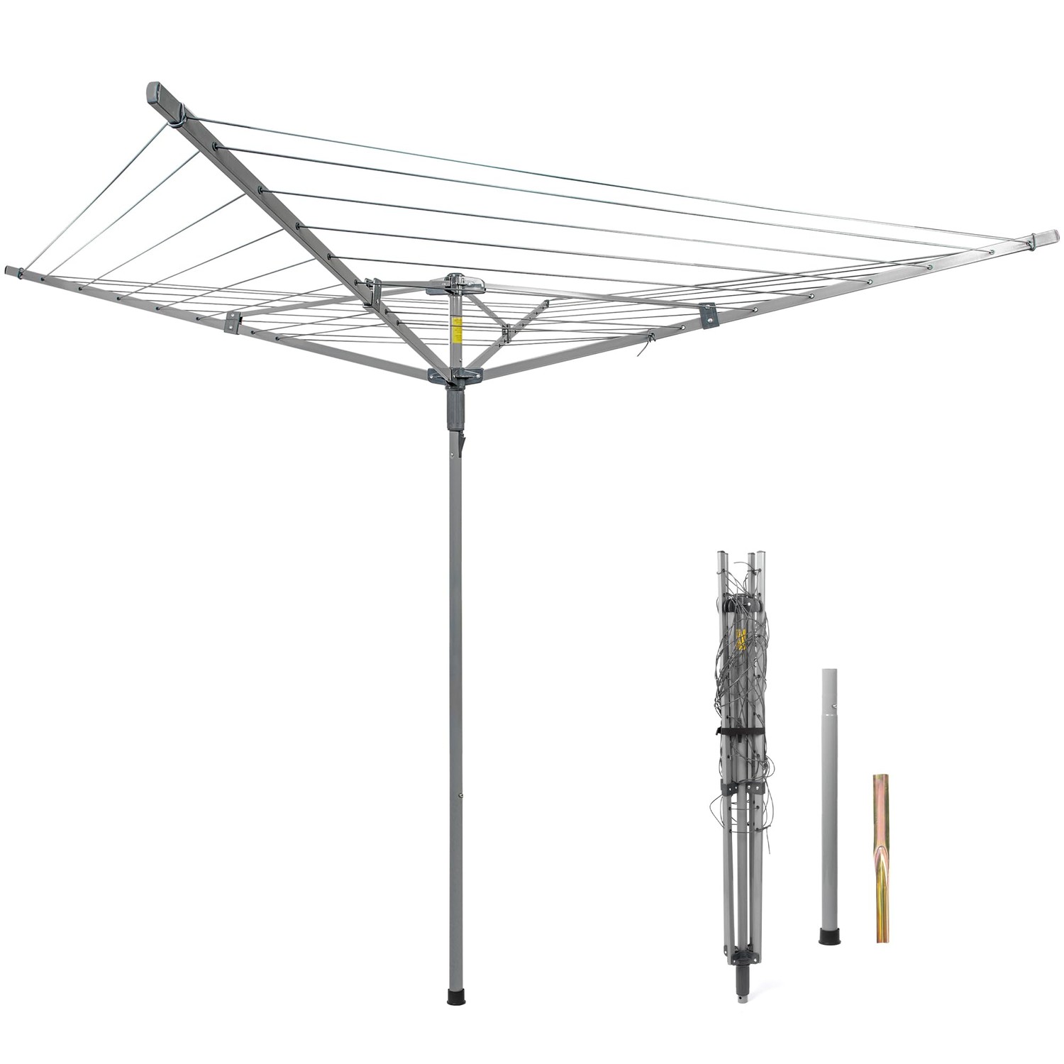 Sukkiri Homu Rotary Outdoor Umbrella Drying Rack, Retractable Outdoor ...