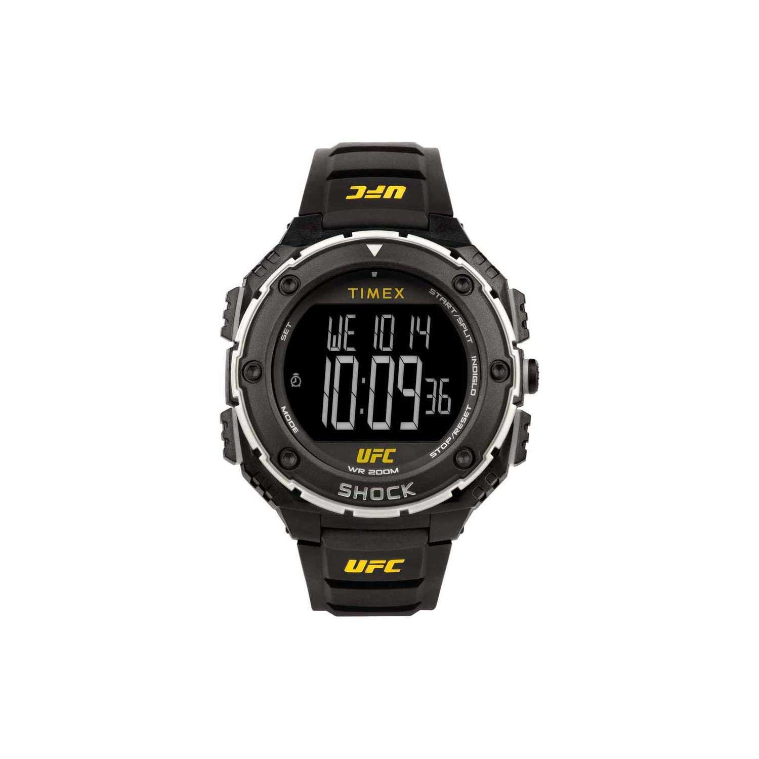 Timex UFC Men's Shock Oversize 50mm Watch - Black Strap Digital Dial ...