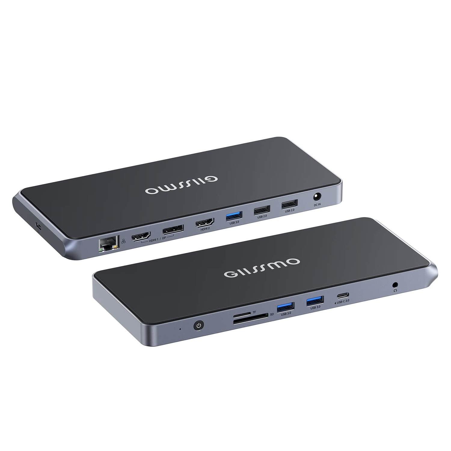 USB C Docking Station Dual Monitor for Windows and Mac, GIISSMO 13-in-1 ...