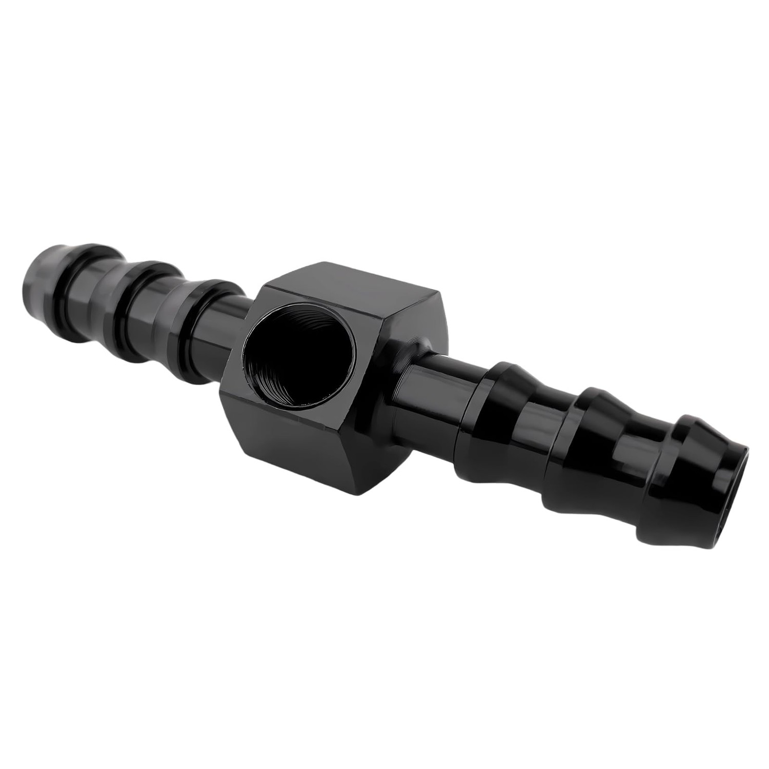 DXNQ Fuel Pressure Gauge Fitting Adapter, 5/16" Barb Aluminum Inline ...