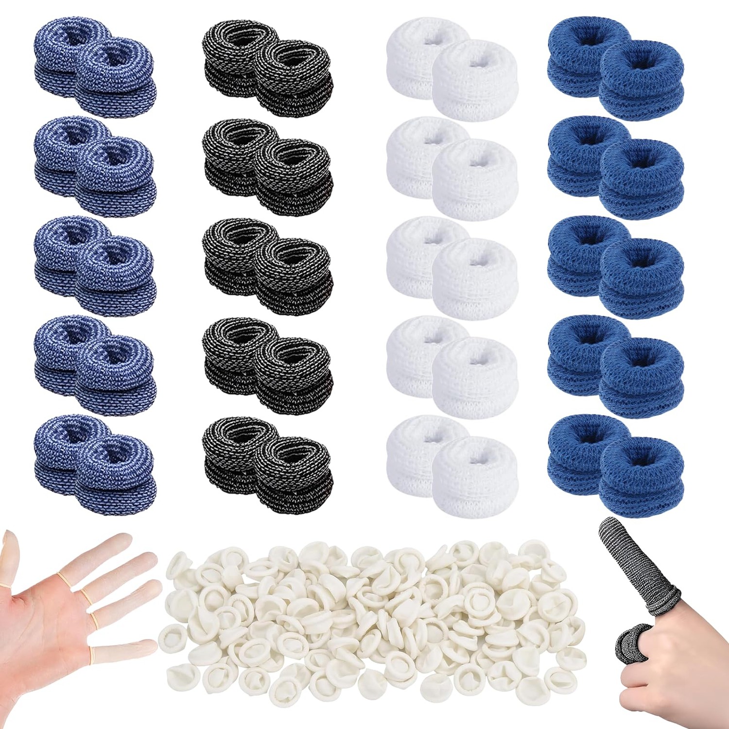 Xmart Pack of 80 Finger Bandages Finger Cots Bandage Finger Protection ...