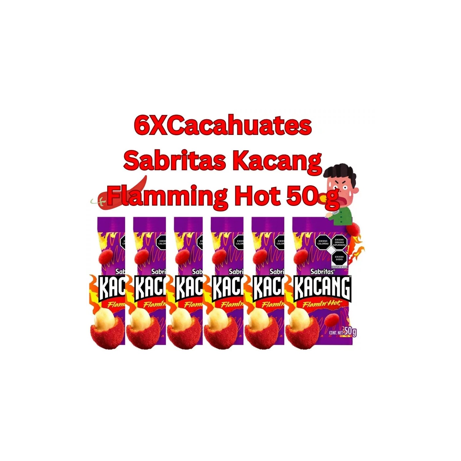 Sabritas Cacahuates Sabritas Kacang Flamming Hot - ibspot.com