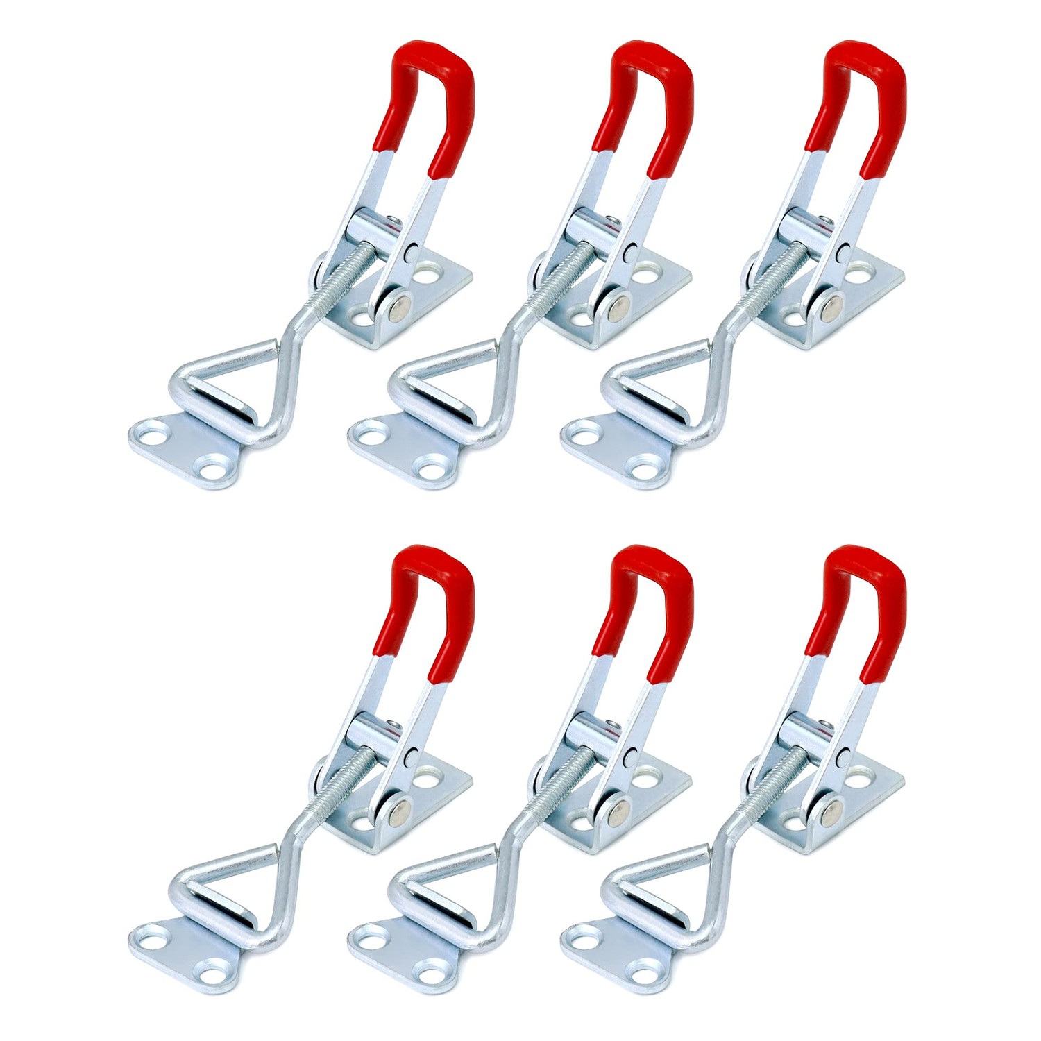 QWORK® 6 Pack Toggle Clamp Latch, 100Kg/220Lbs Holding Capacity, Toggle ...