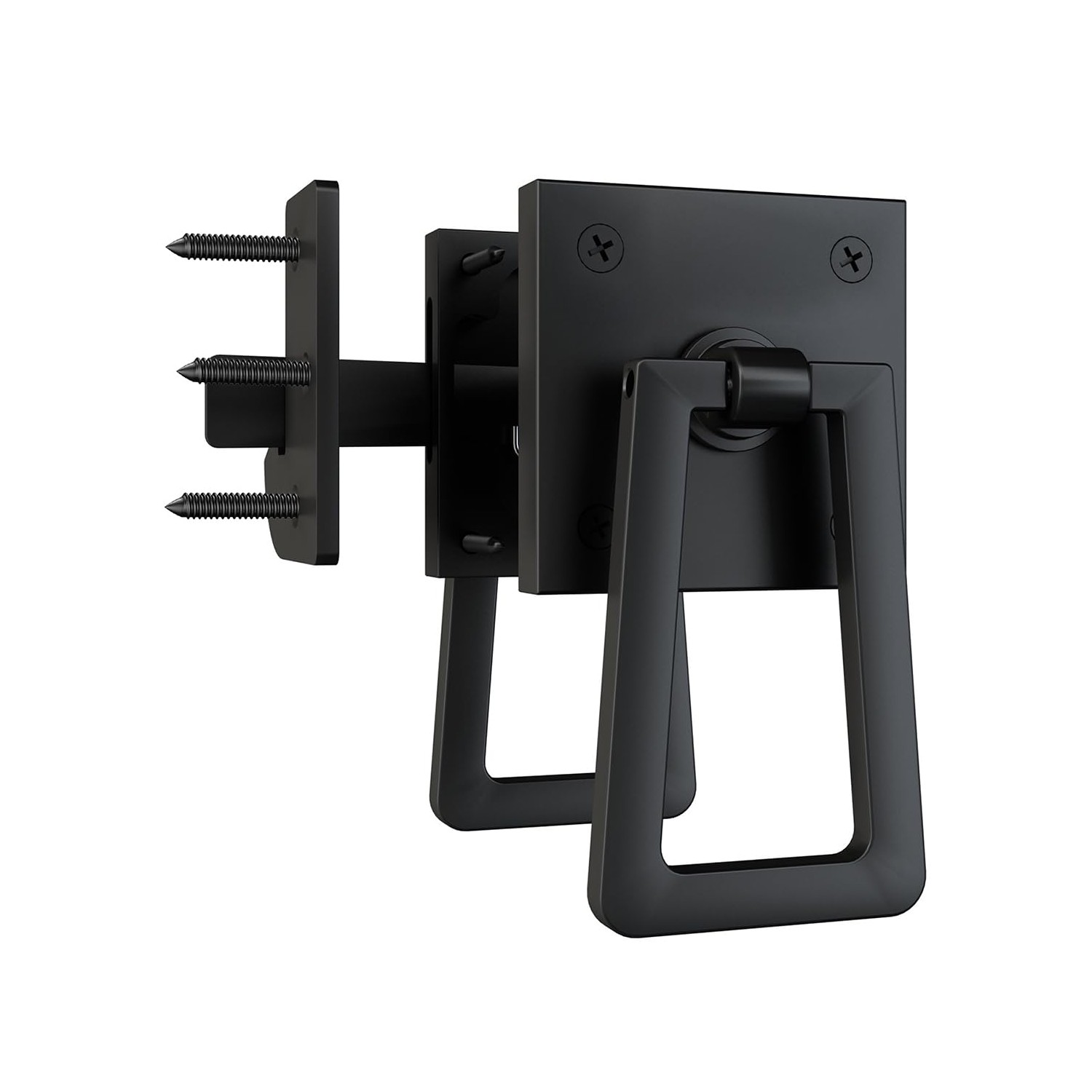 Sdstone Double Side Gate Latch, Heavy Duty Gate Latches,Black Gate ...