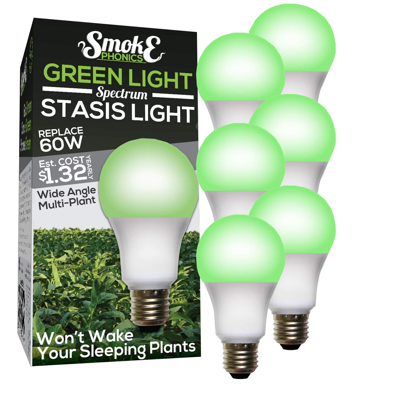 SmokePhonics Green Spectrum LED Hydroponic Stasis Night Cycle Plant ...