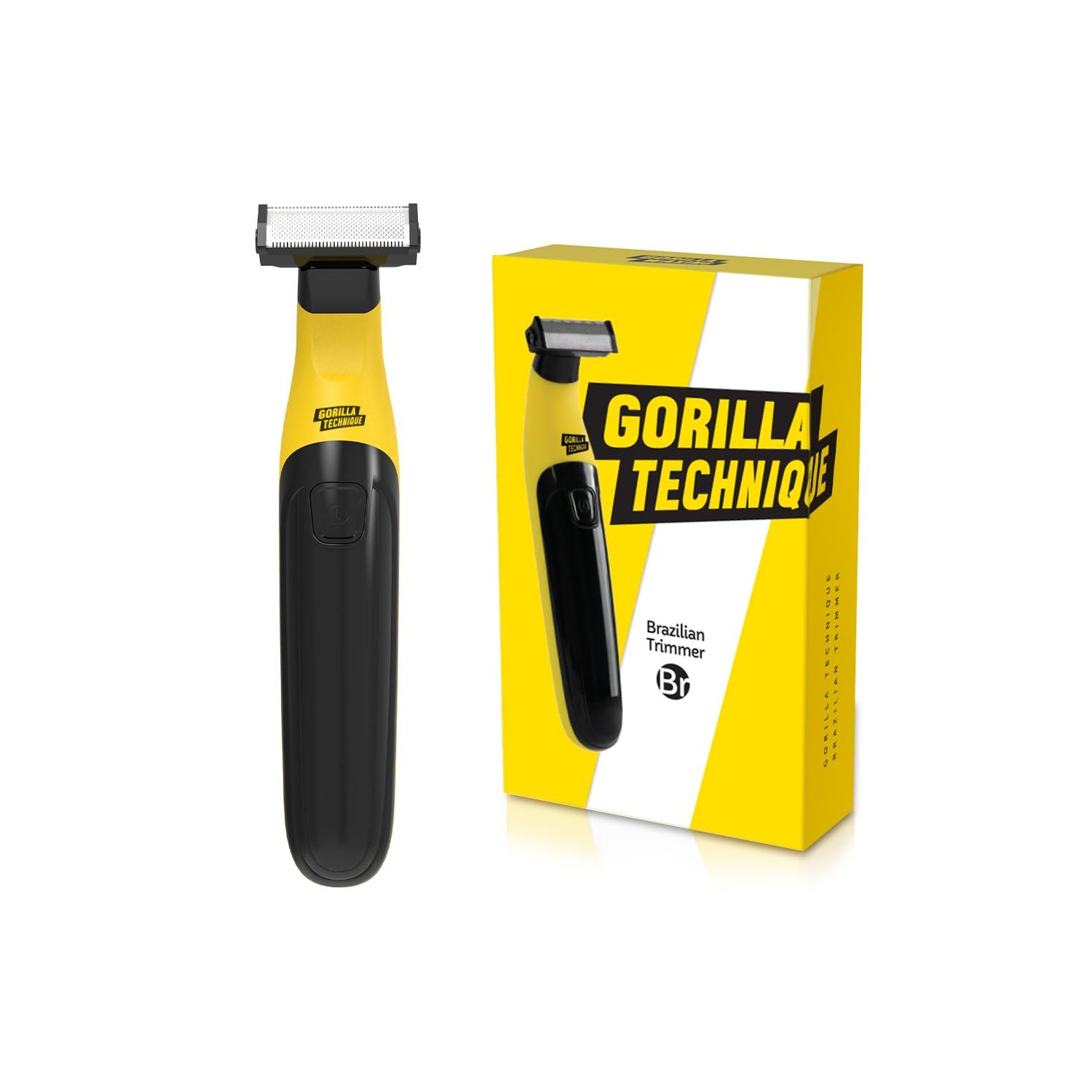 Gorilla Technique Men’s Groin & Body Hair Trimmer – 2-Way Pivot Blade ...