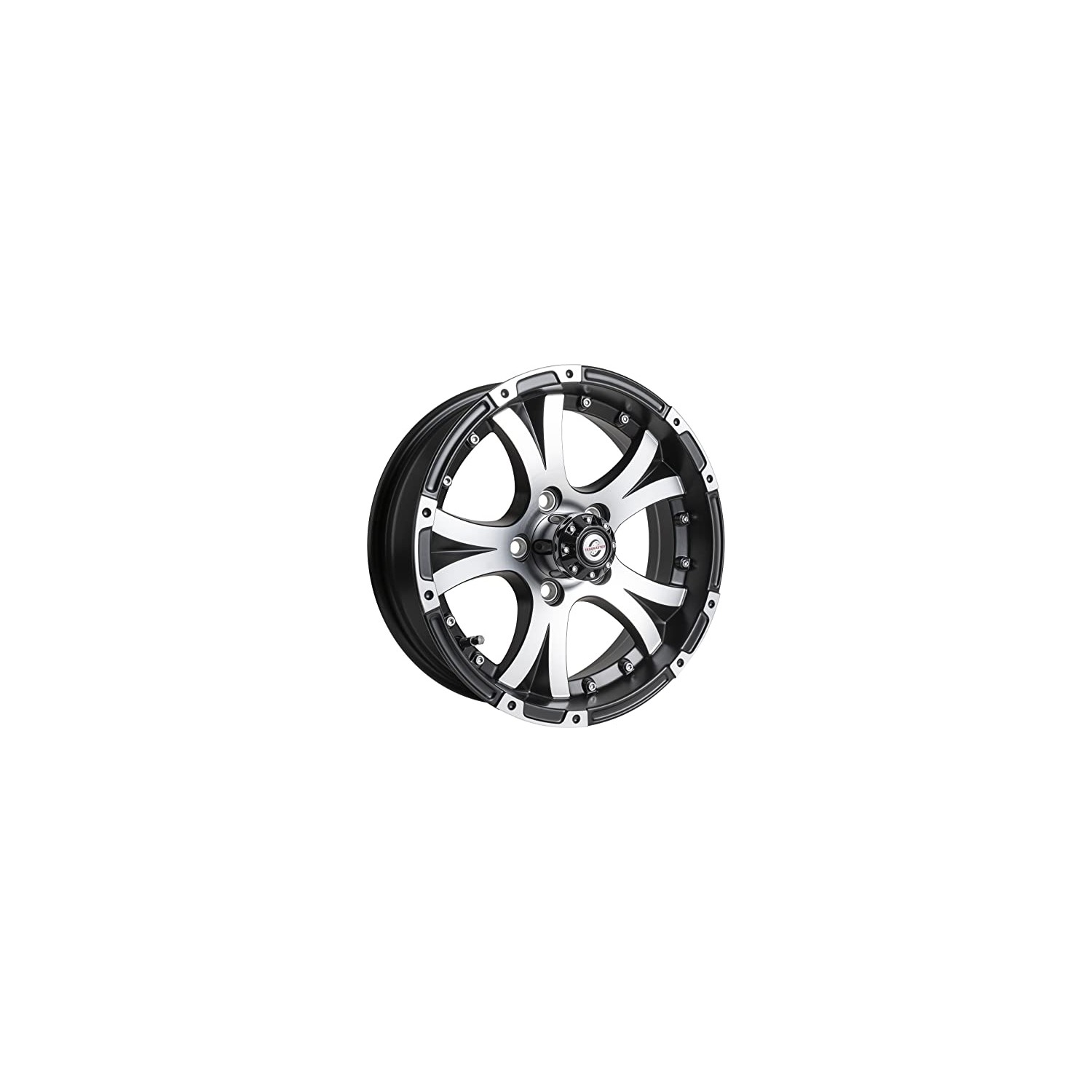 Viking™ Series Matte Black Machined Face & Lip Aluminum Trailer Wheel ...