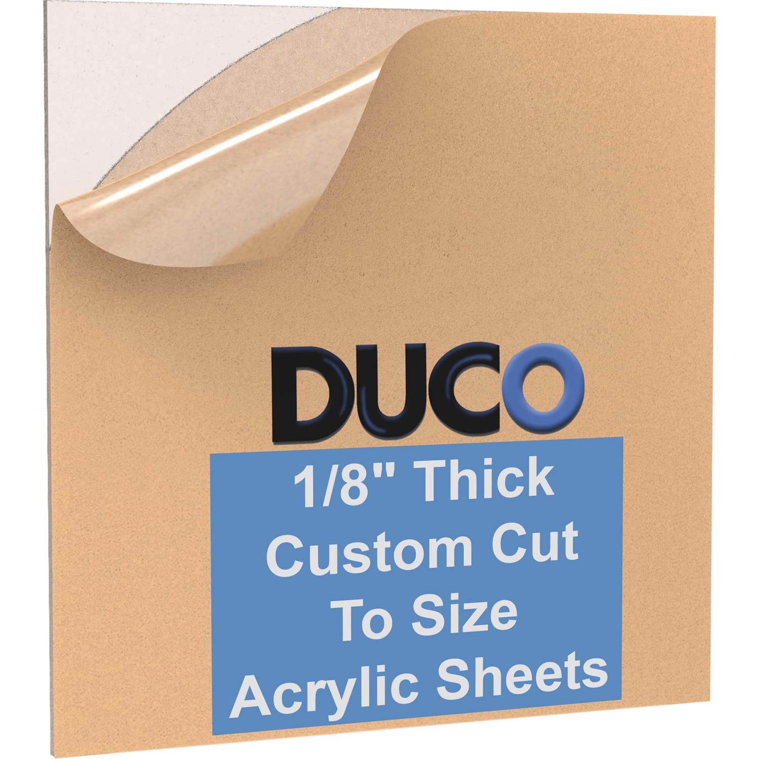 Duco Clear Custom Cut to Size Plexiglass Sheets 1/8" Thick - USA Made ...
