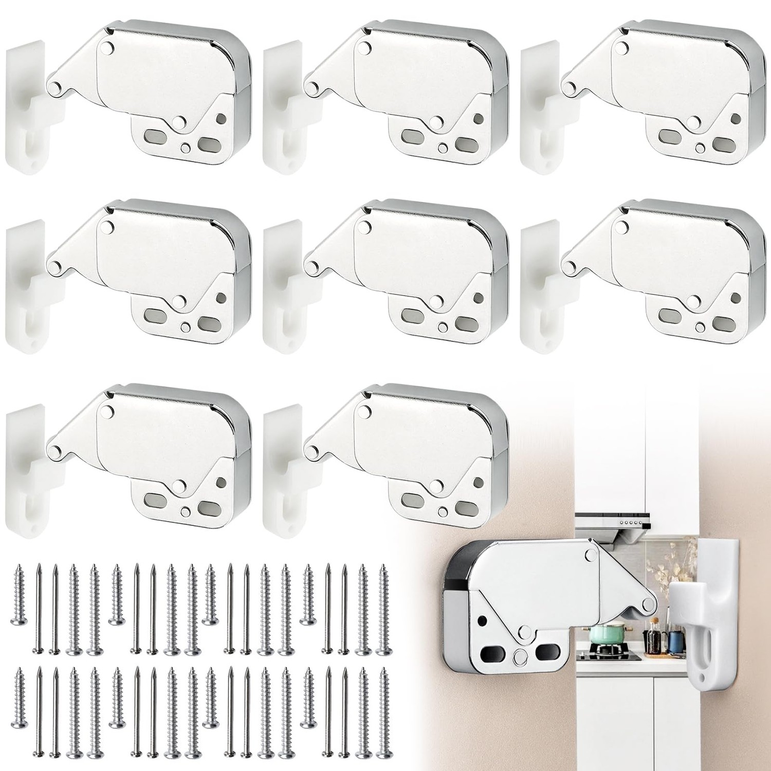 Srup Pack of 8 Mini Spring Latch, Spring Catch Mini Latch, Door Catch ...