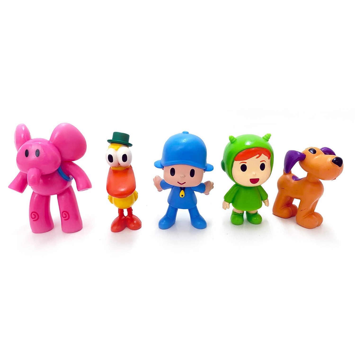 Comansi - Pocoyo Collection 5 Figures - Pocoyo, Elly, Duck, Loula Nina ...