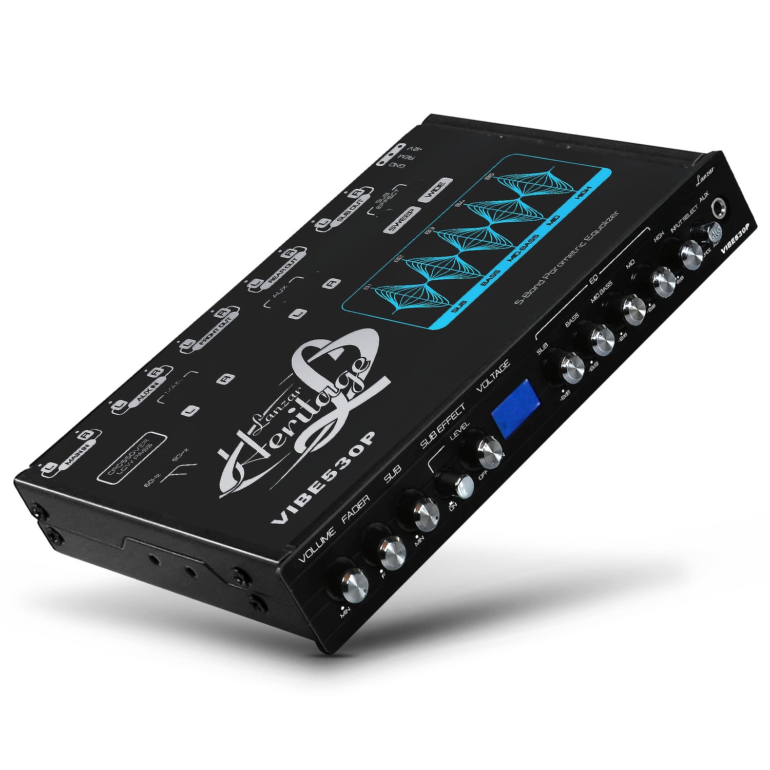 Lanzar Parametric Equalizer with Subwoofer - 9 Volt RMS Pre-Amp Output ...