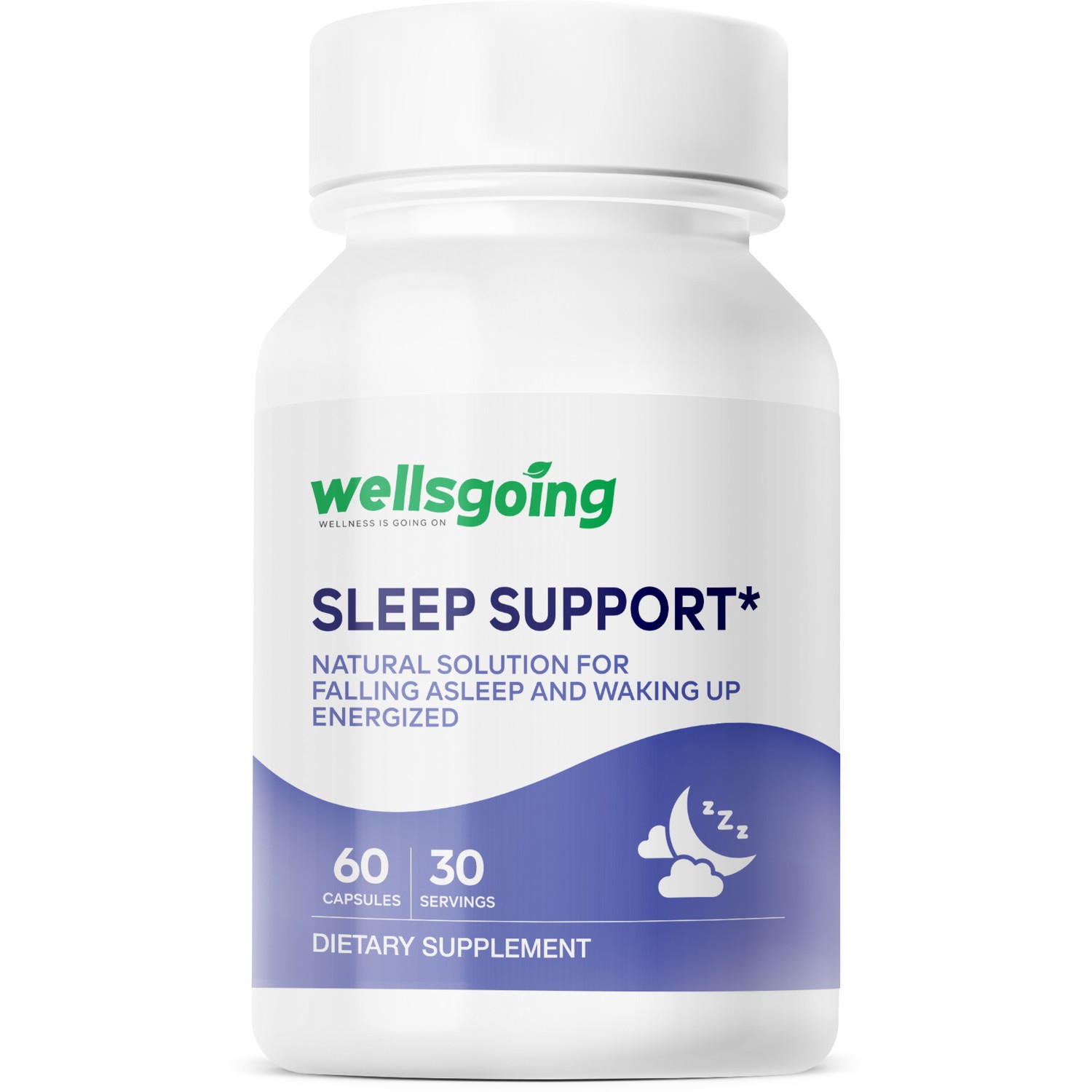 Sleep Support Supplement, Melatonin-Free Herbal Blend with Magnesium ...