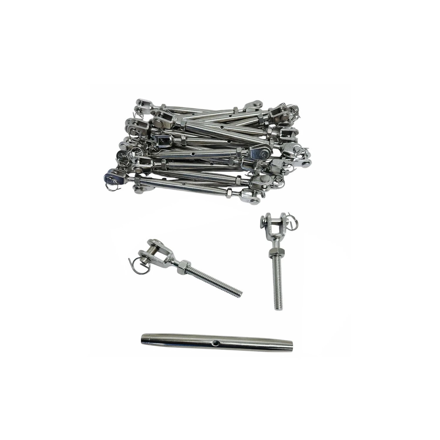 Unbranded 1/4 Inch Marine SS316 JAW JAW Rig Closed Body Turnbuckle WLL ...